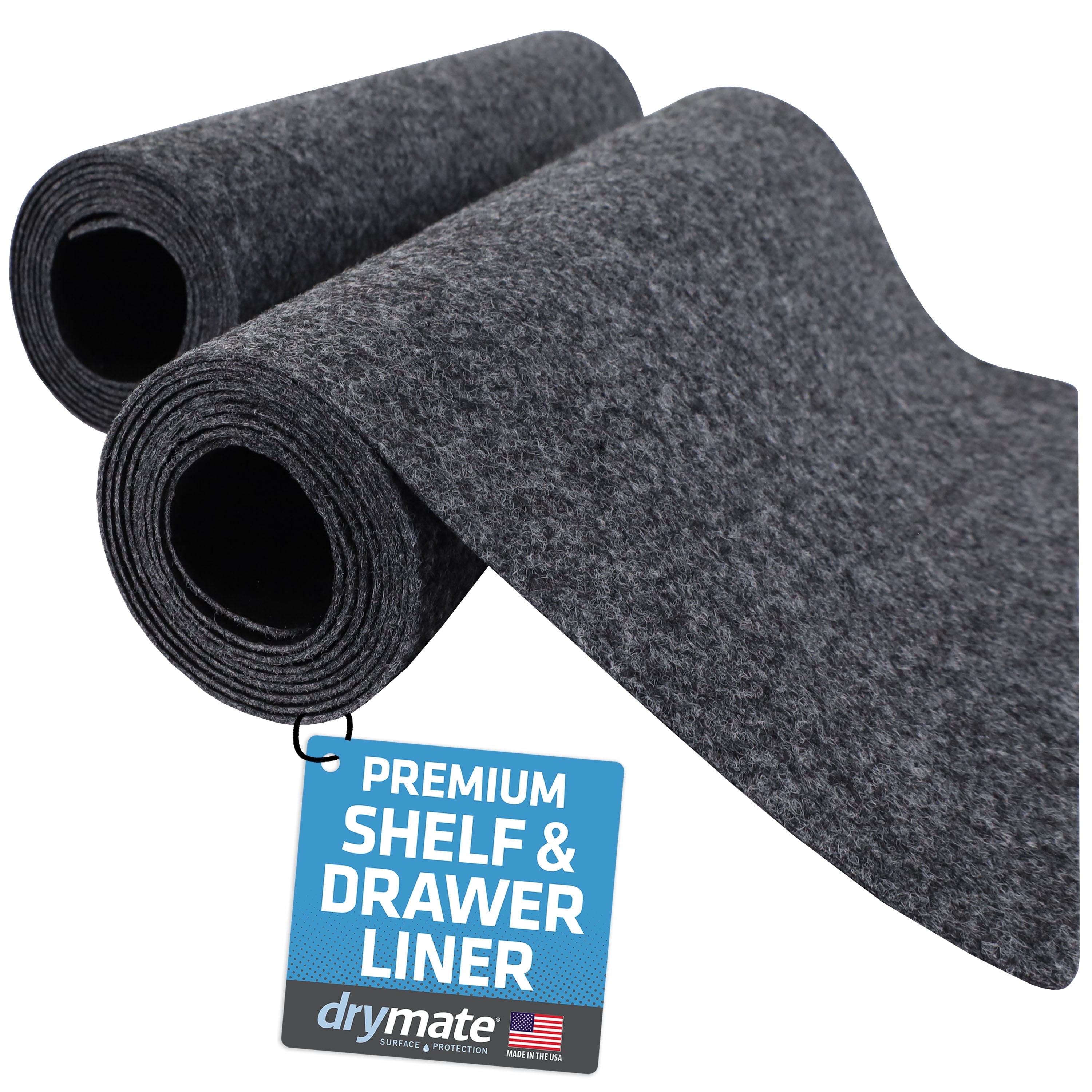 Drymate Premium Luxury Shelf & Drawer Liner, Thick Cushioned Fabric ...