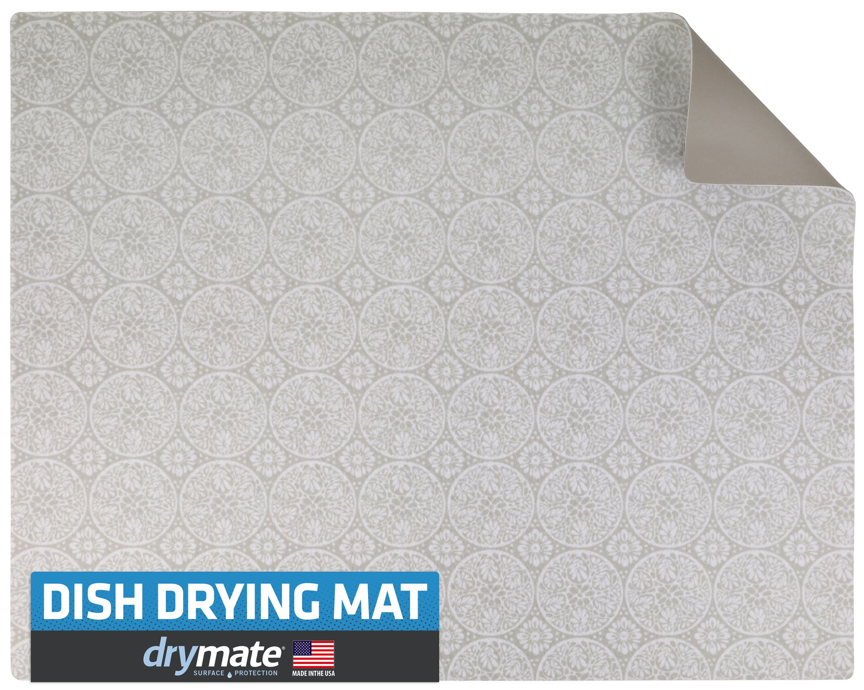 Drymate XL Dish Drying Mat, Oversized (19”x24”), Low-Profile, Super ...