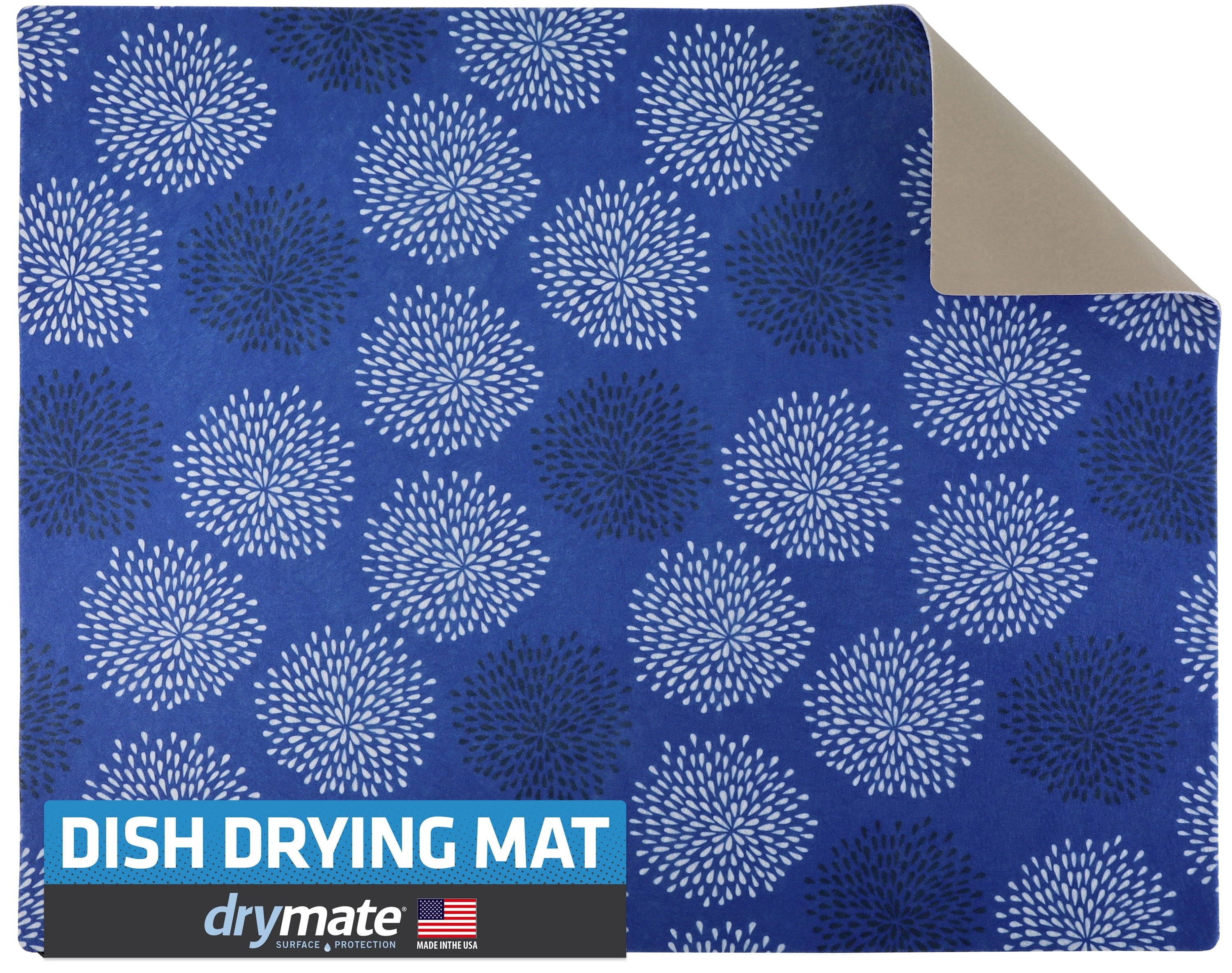 Drymate XL Dish Drying Mat, Oversized (19”x24”), Low-Profile, Super ...