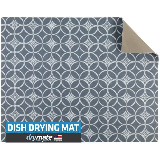 Drymate XL Dish Drying Mat, Oversized (19”x24”), Low-Profile, Super ...