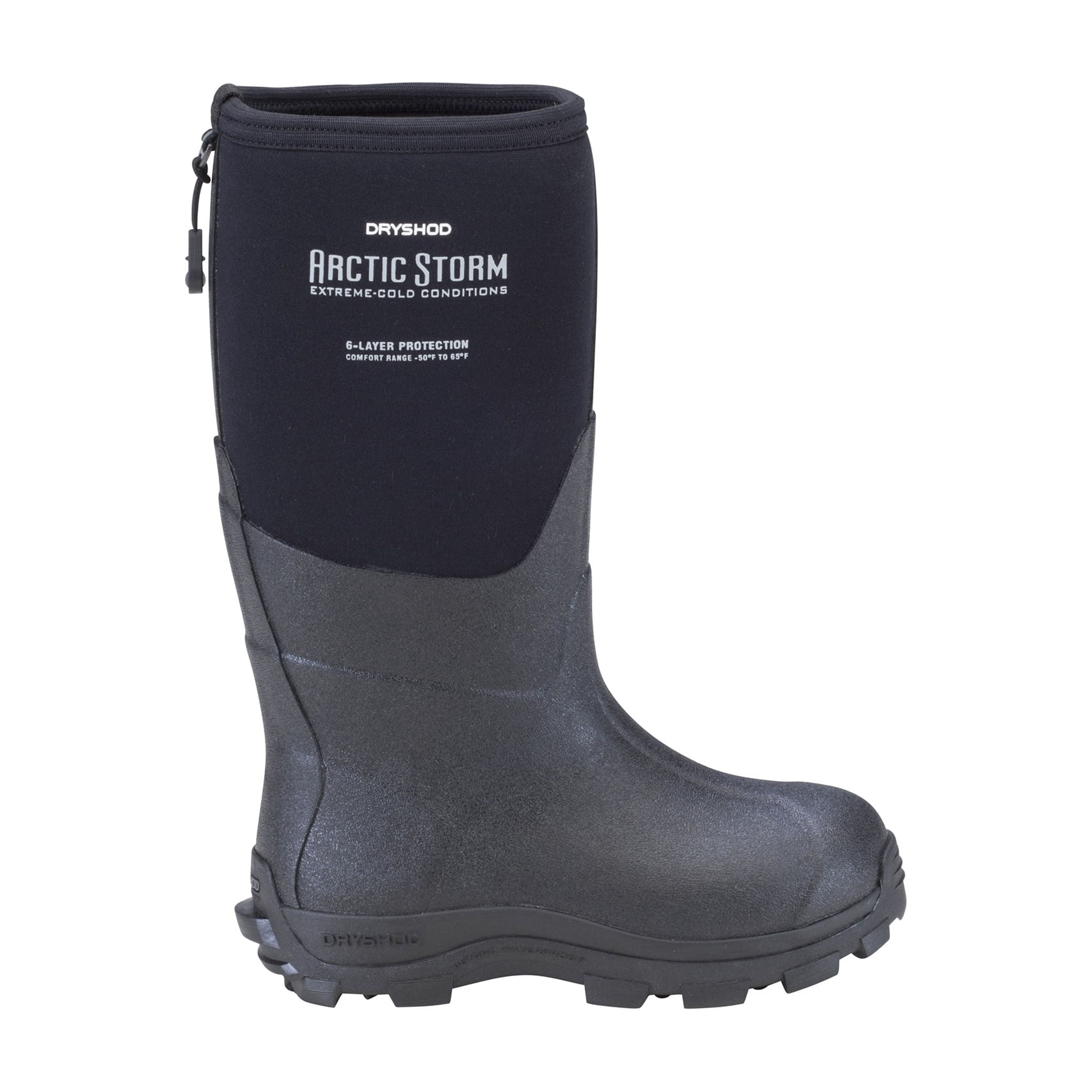 Dryshod Boys Arctic Storm Kids Hi Cut Black/Grey Boot in Size Youth 06 ...