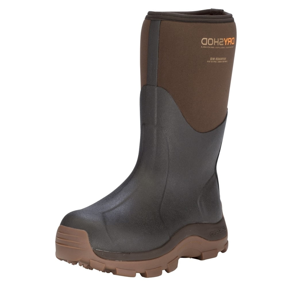 Dryshod Haymaker Mid Cut Work Boot Brown Peanut Size 12 HAY-MM-BR-12 ...