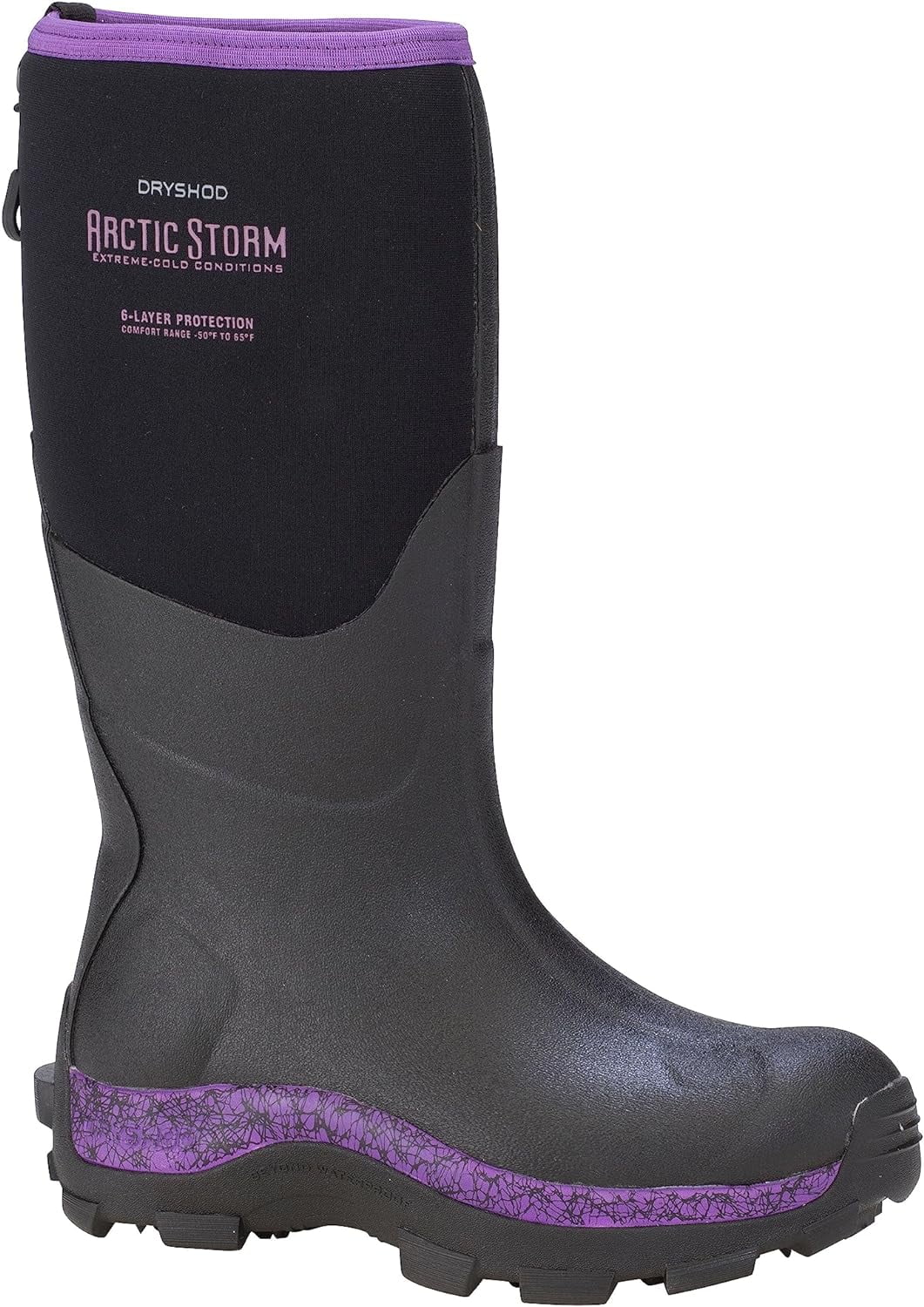 Dryshod Women's Arctic Storm Boot Hi Cut Black/Purple Size 9 ARS-WH-PP ...