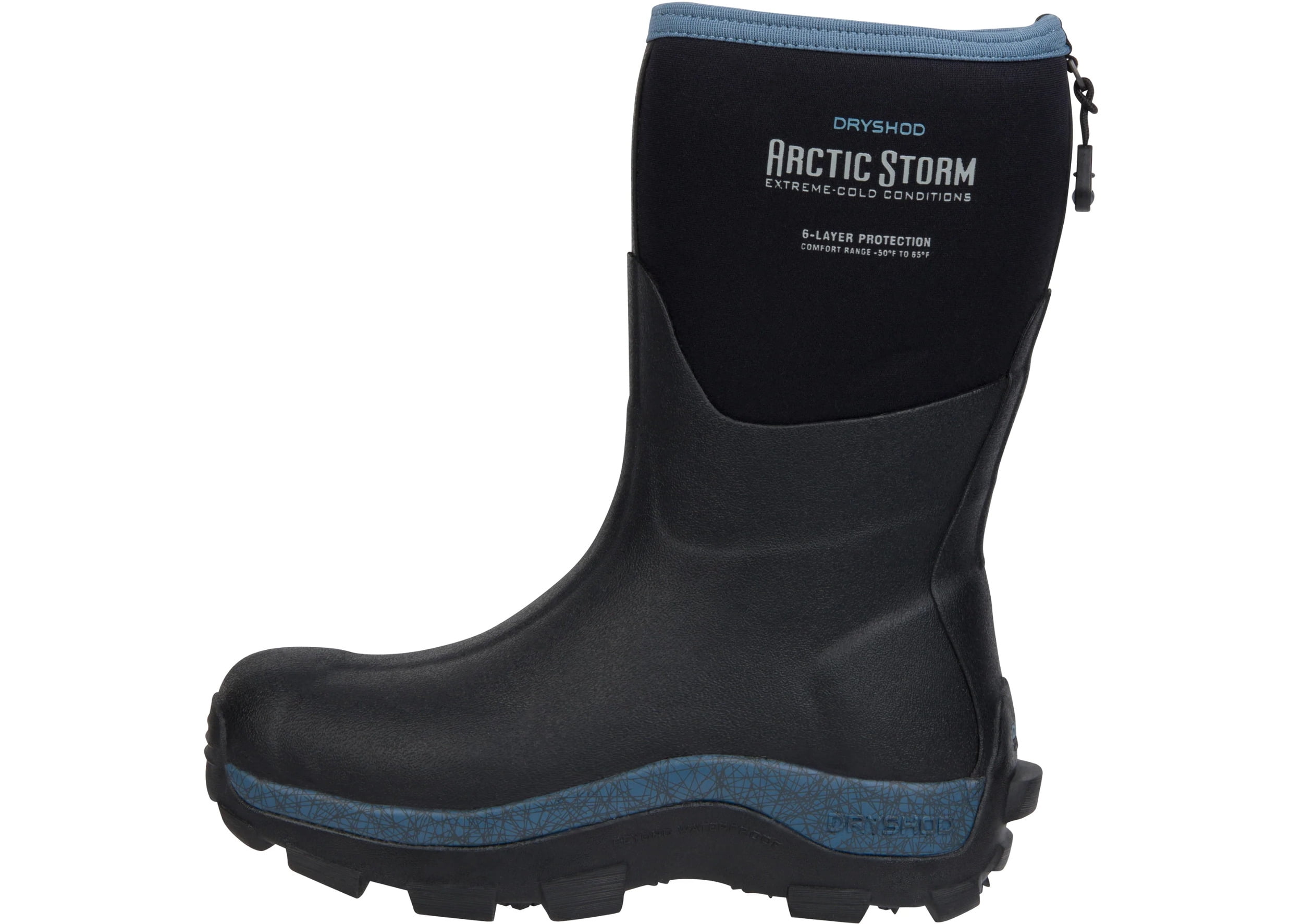 Dryshod Women's Arctic Storm Mid Blue Extreme Conditions Winter Boot ...
