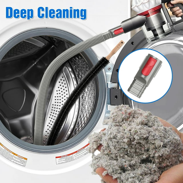 Dryvenck Dryer Vent Cleaning Kit, Lint Brush Filter Remover Hose, Grey ...