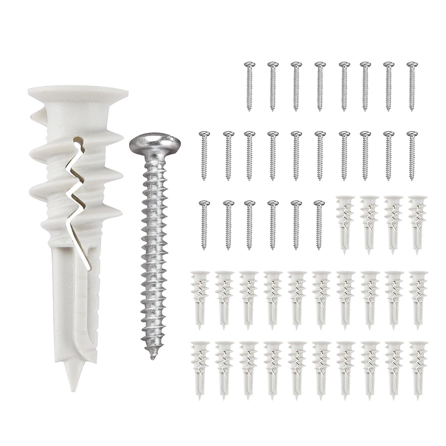 Drywall Anchors - Set of 25| Heavy Duty Wall Anchors for Easy ...