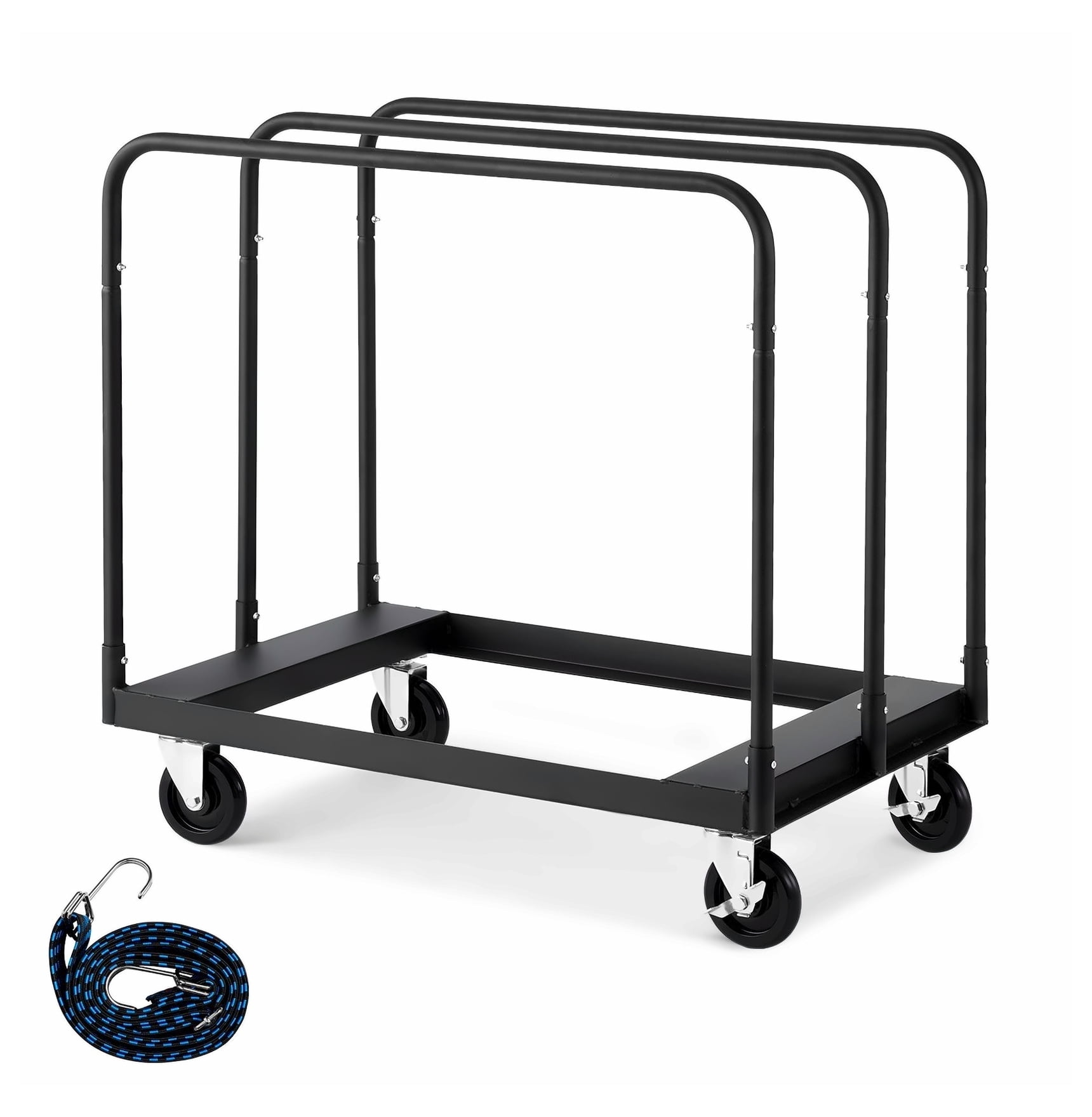 Drywall Cart Dolly 1800lbs Capacity - Steel Panel Lumber Cart with ...