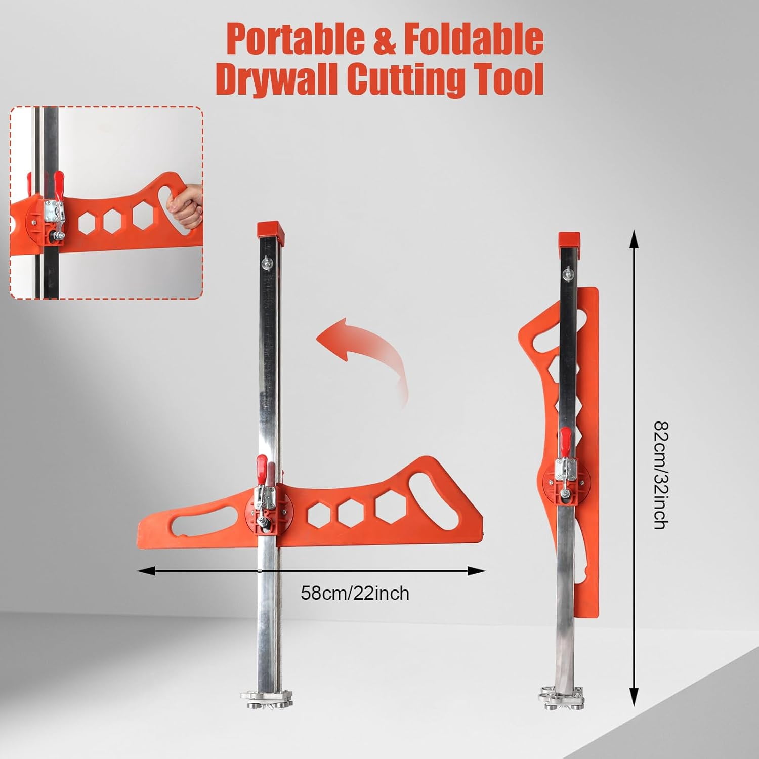 Drywall Cutting Tool, Foldable Plasterboard Cutter Tools 0.6-23 Inch ...