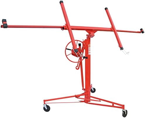 Drywall Lift 11' Drywall Panel Hoist Construction Rolling Caster Wheel ...