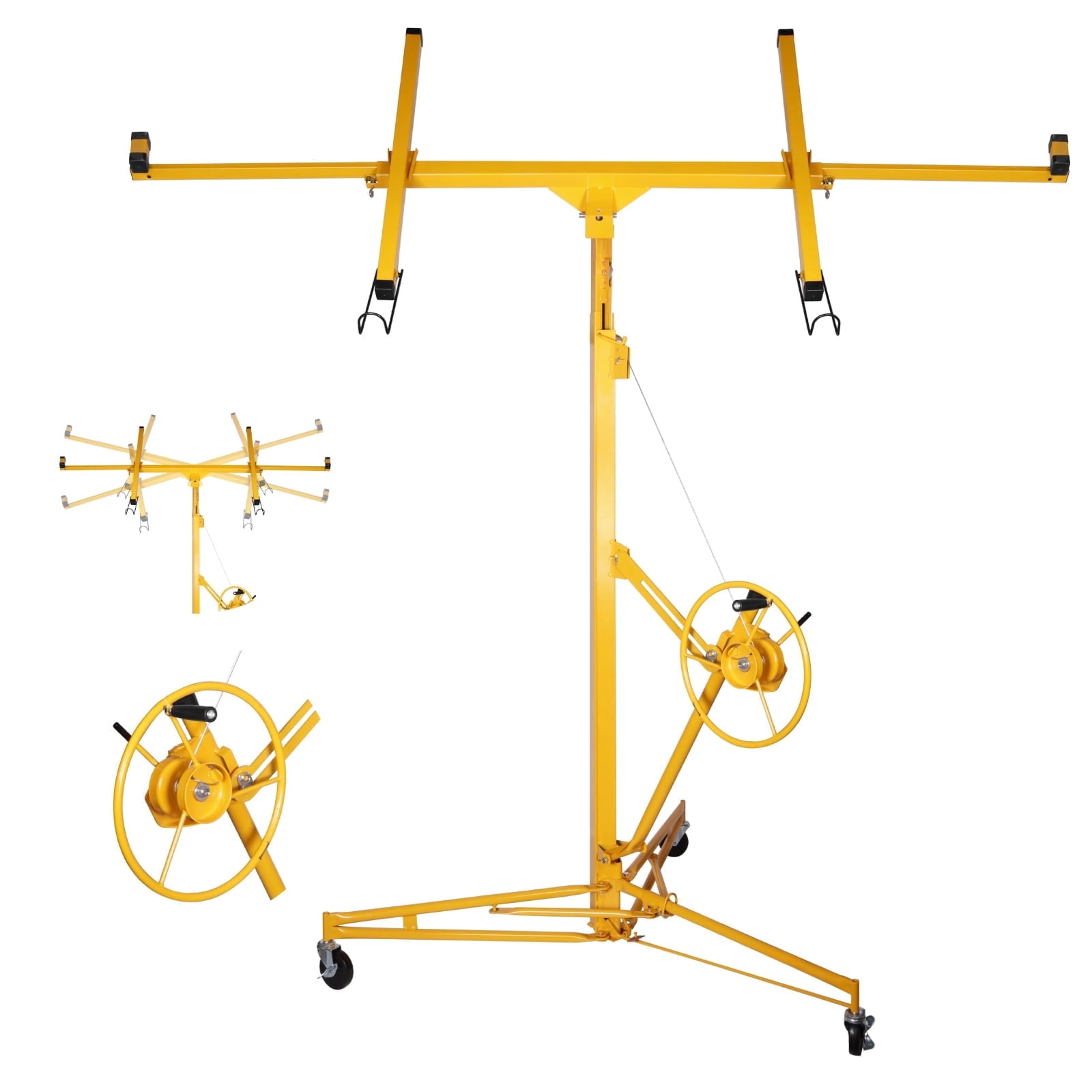 Drywall Lift 11 FT 150 lbs Load Capacity, Panel Rolling Hoist Jack ...