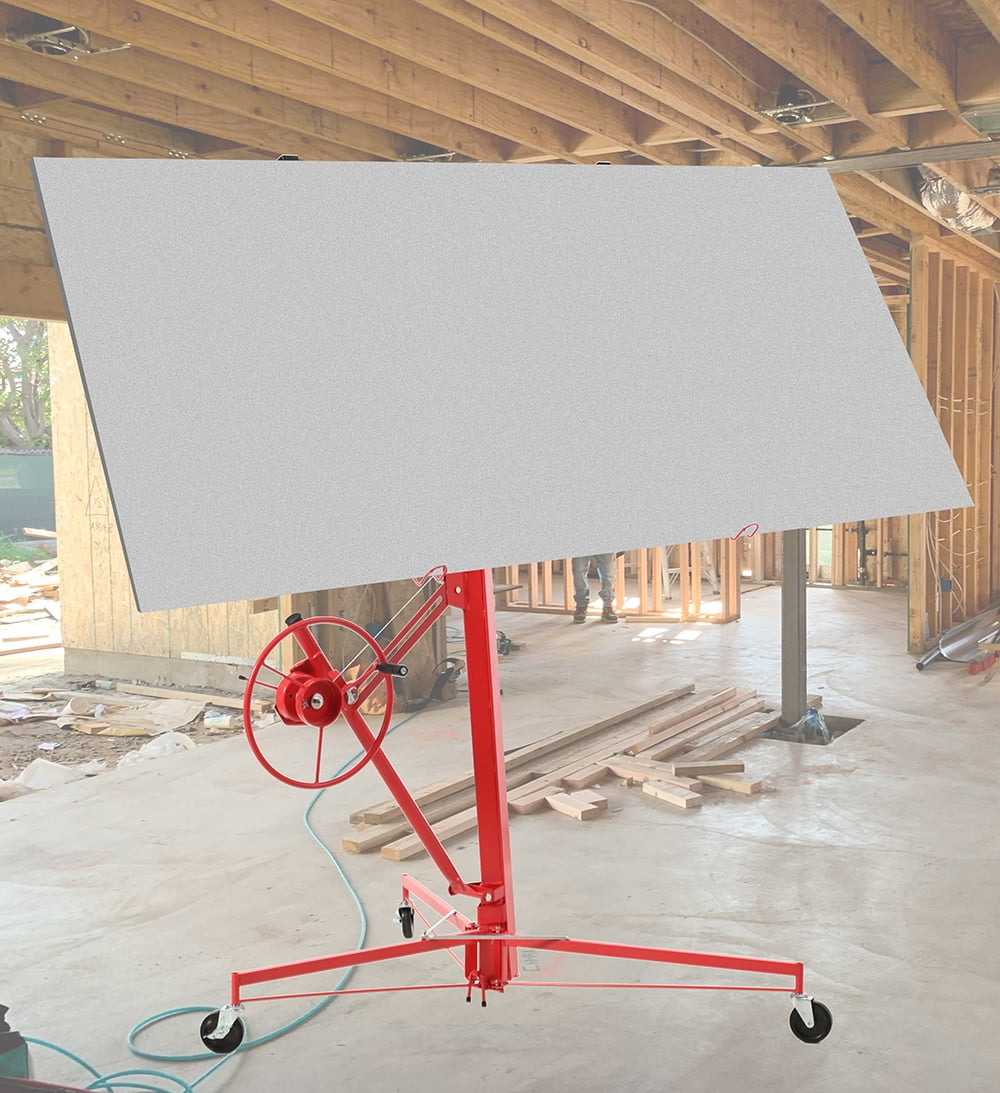 Drywall Lift 11' Drywall Panel Hoist Construction Rolling Caster Wheel ...