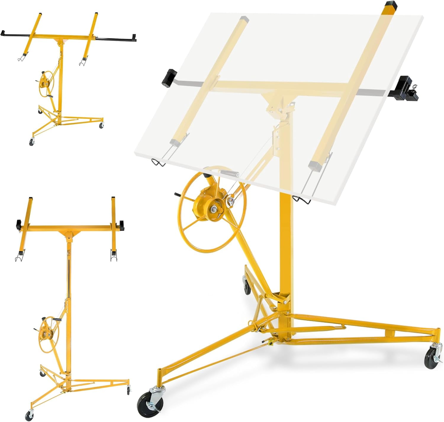 Drywall Lift 11FT, 150lb Capacity Heavy Duty Sheetrock Hoist w ...