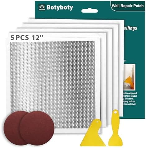 Drywall Repair Kit 12 x 12 Inch Drywall Patch Kit Large Hole (5Pcs ...