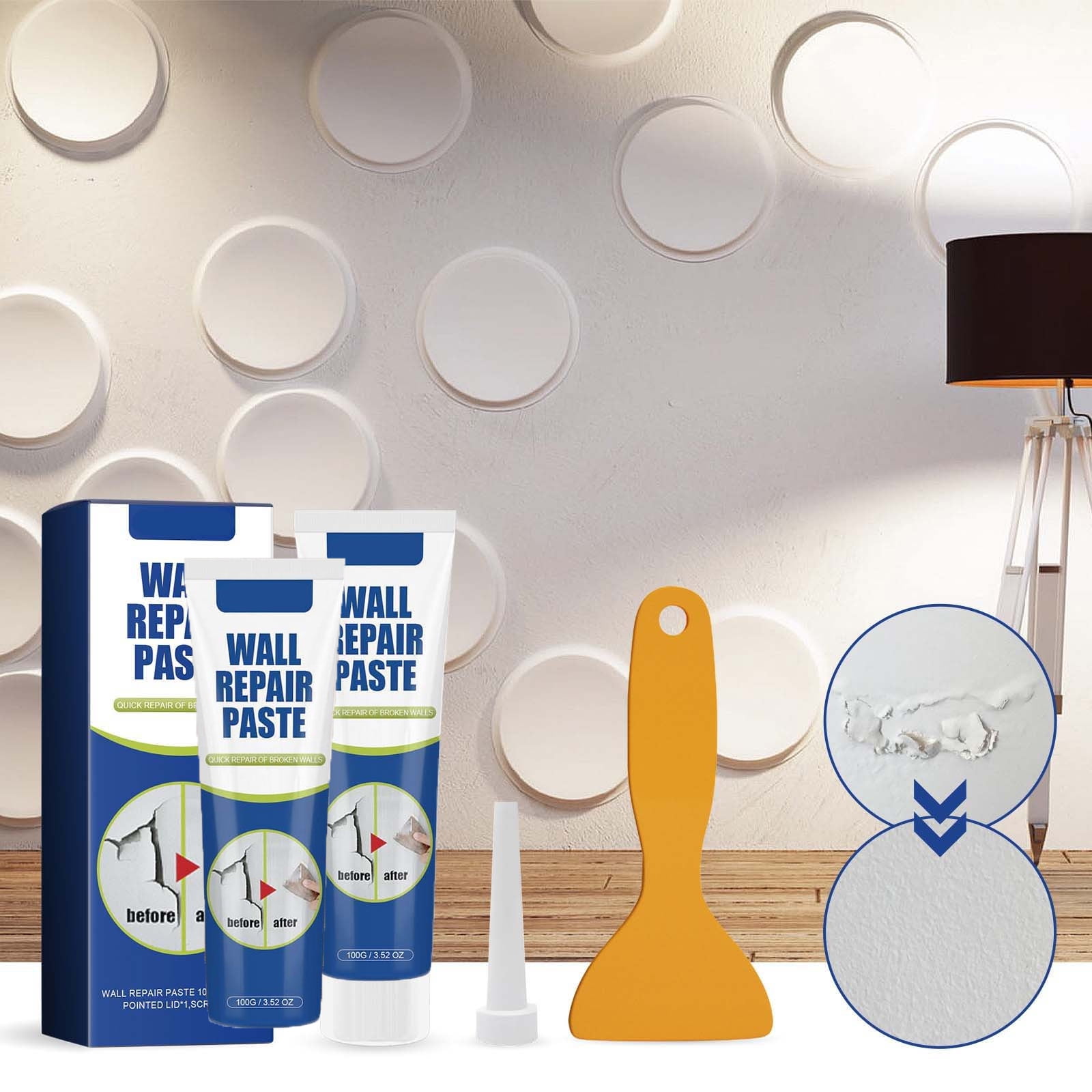 Drywall Repair Kit, 2 Pack Wall Mending Agent 200 g, Wall Spackle ...