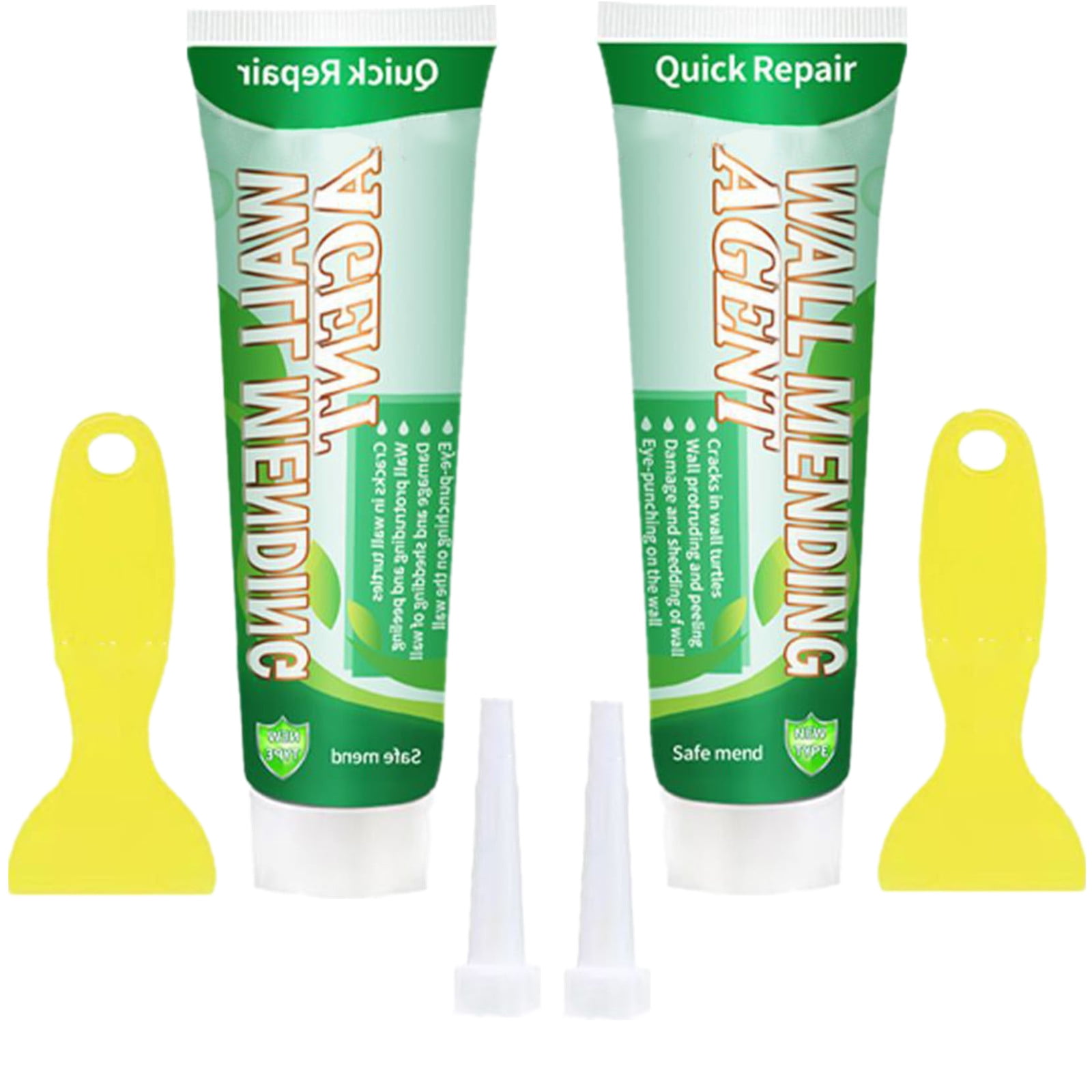 Drywall Repair Kit, 2 Pcs Spackle Wall Repair Patch Kit with Scraper ...