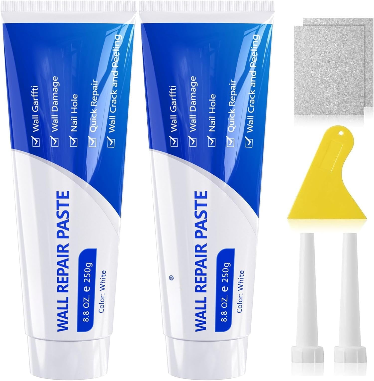 Drywall Repair Kit, 500 g Wall Mending Agent- 2 Pack, Wall Spackle ...