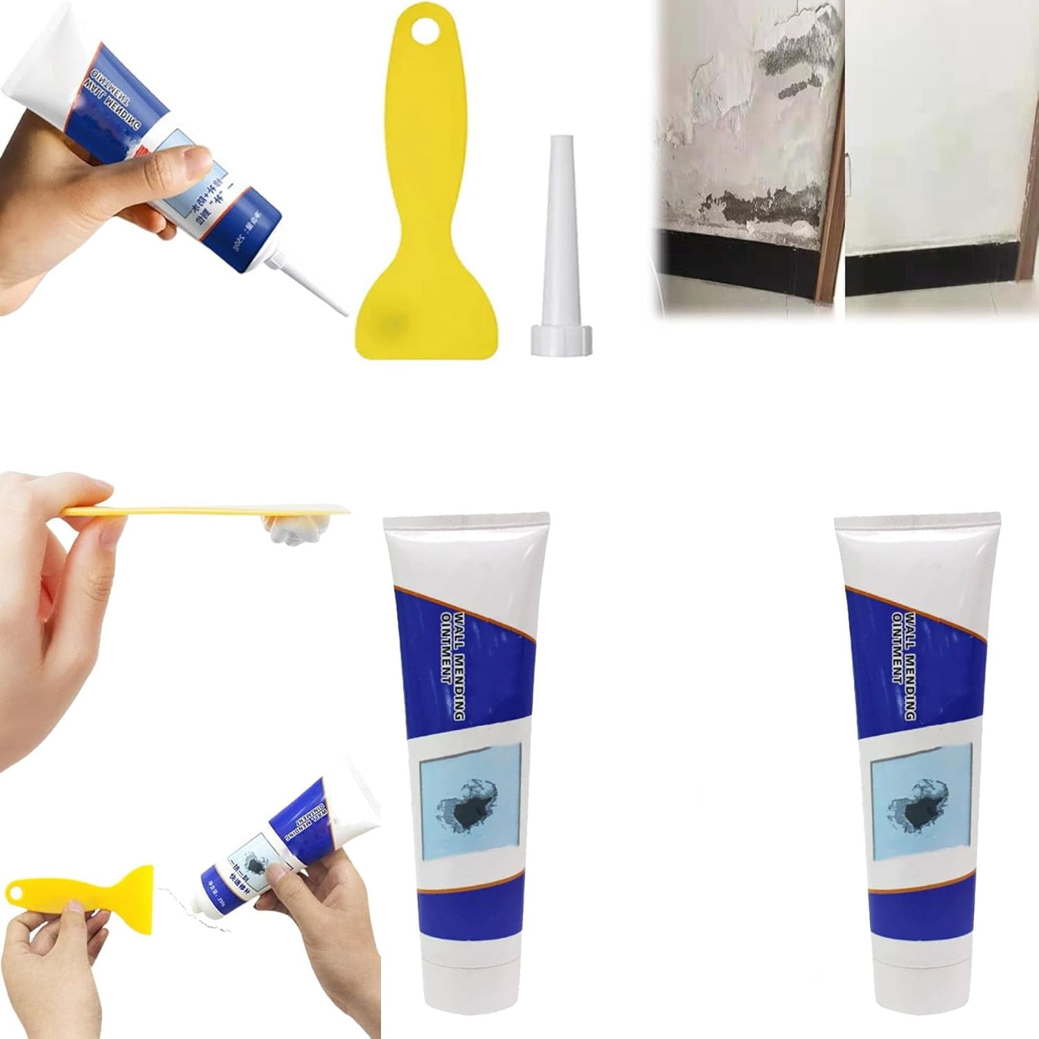 Drywall Repair Kit, Universal Wall Mending Ointment,Drywall Repair Kit ...