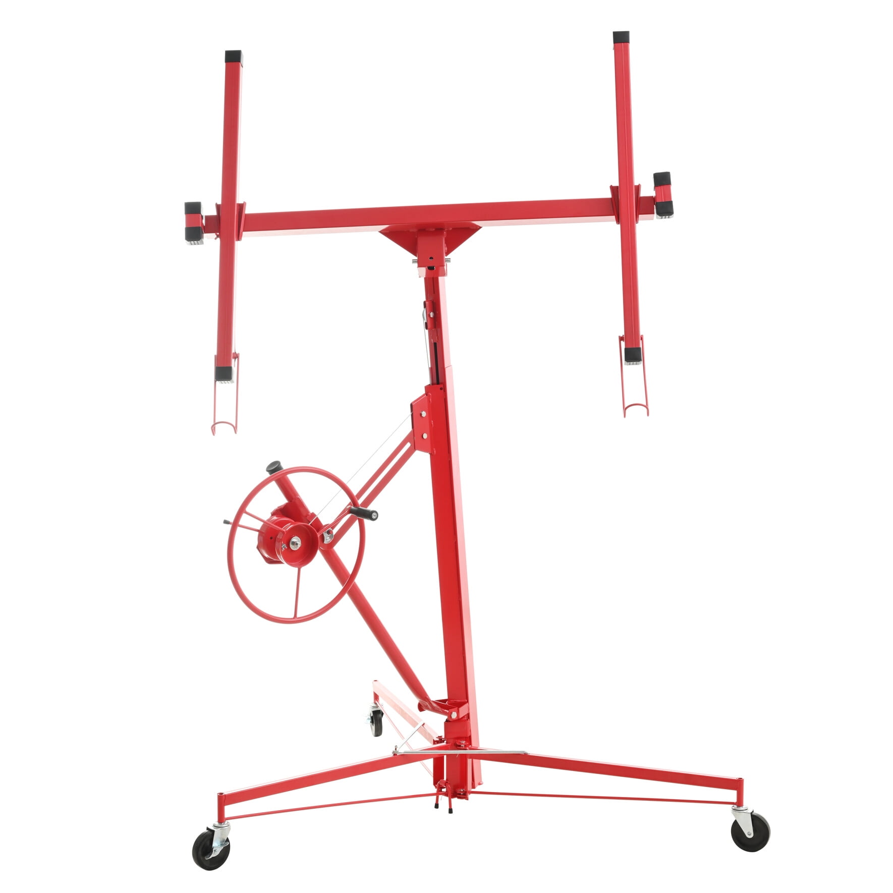 16 FT Drywall Lift Panel Hoist with Adjustable Telescopic Arm & Caster ...