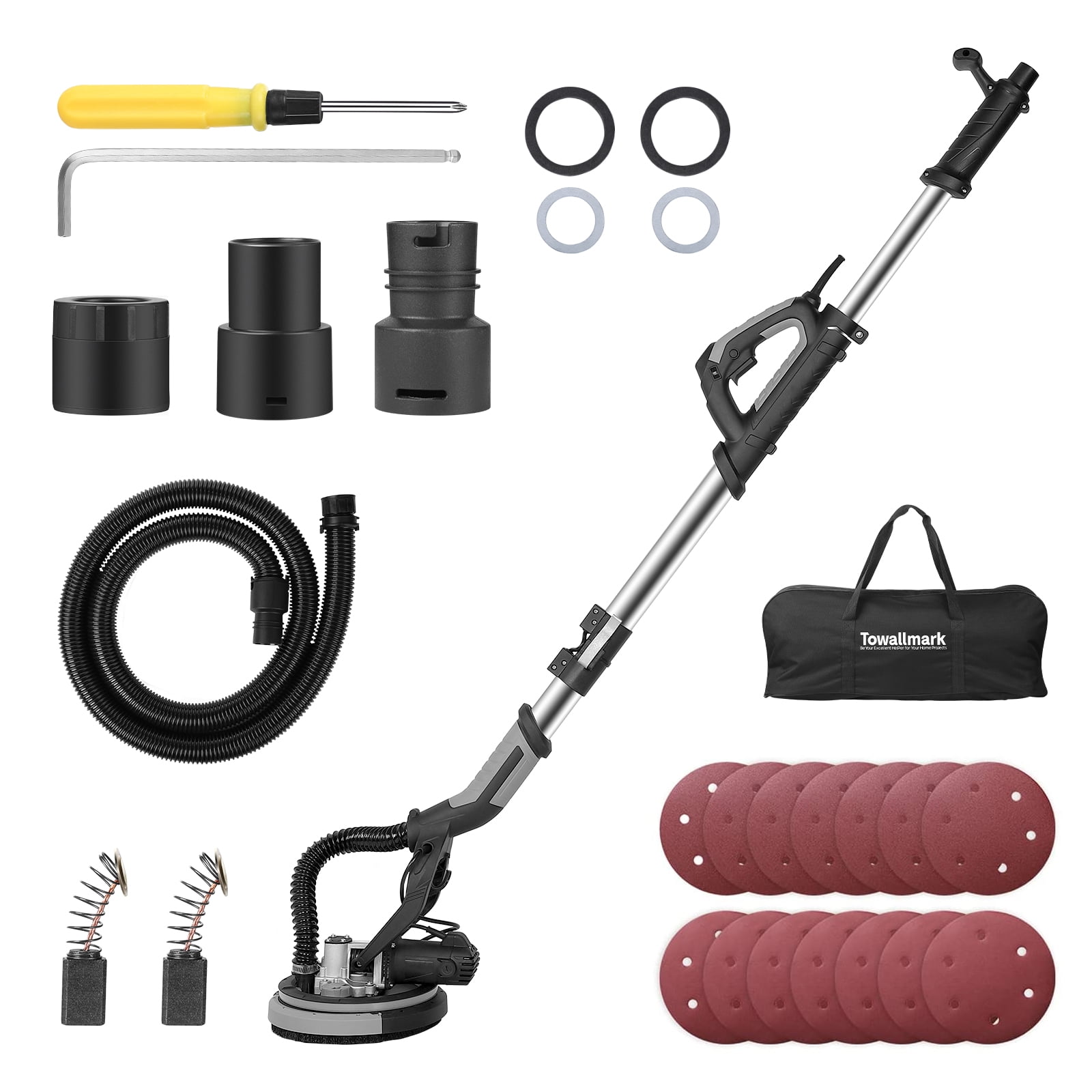 Drywall Sander, 750W Electric Drywall Sander with Vacuum Dust ...