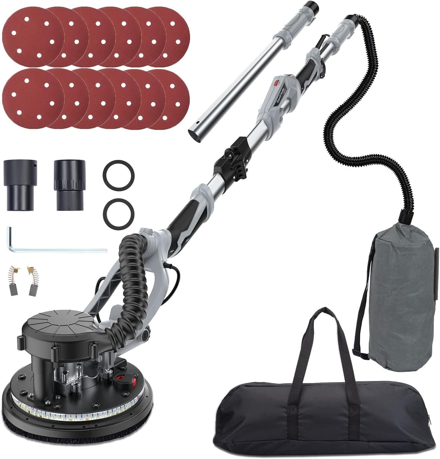 Drywall Sander, 800W Electric Sander with 12 Sanding Discs, Variable ...