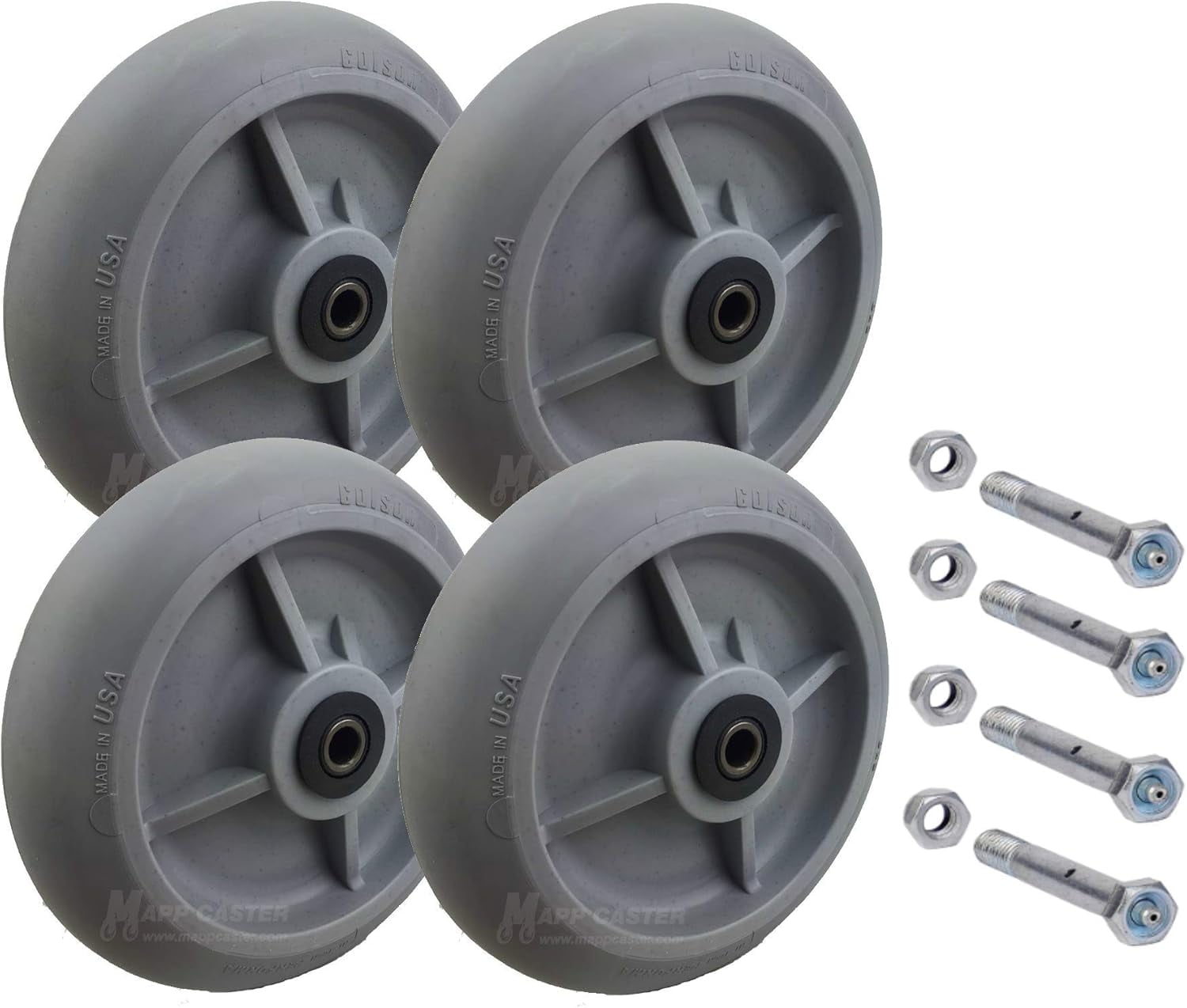 Drywall & Sheetrock Dolly Wheels with Axles Set of 4 - USA Made ...