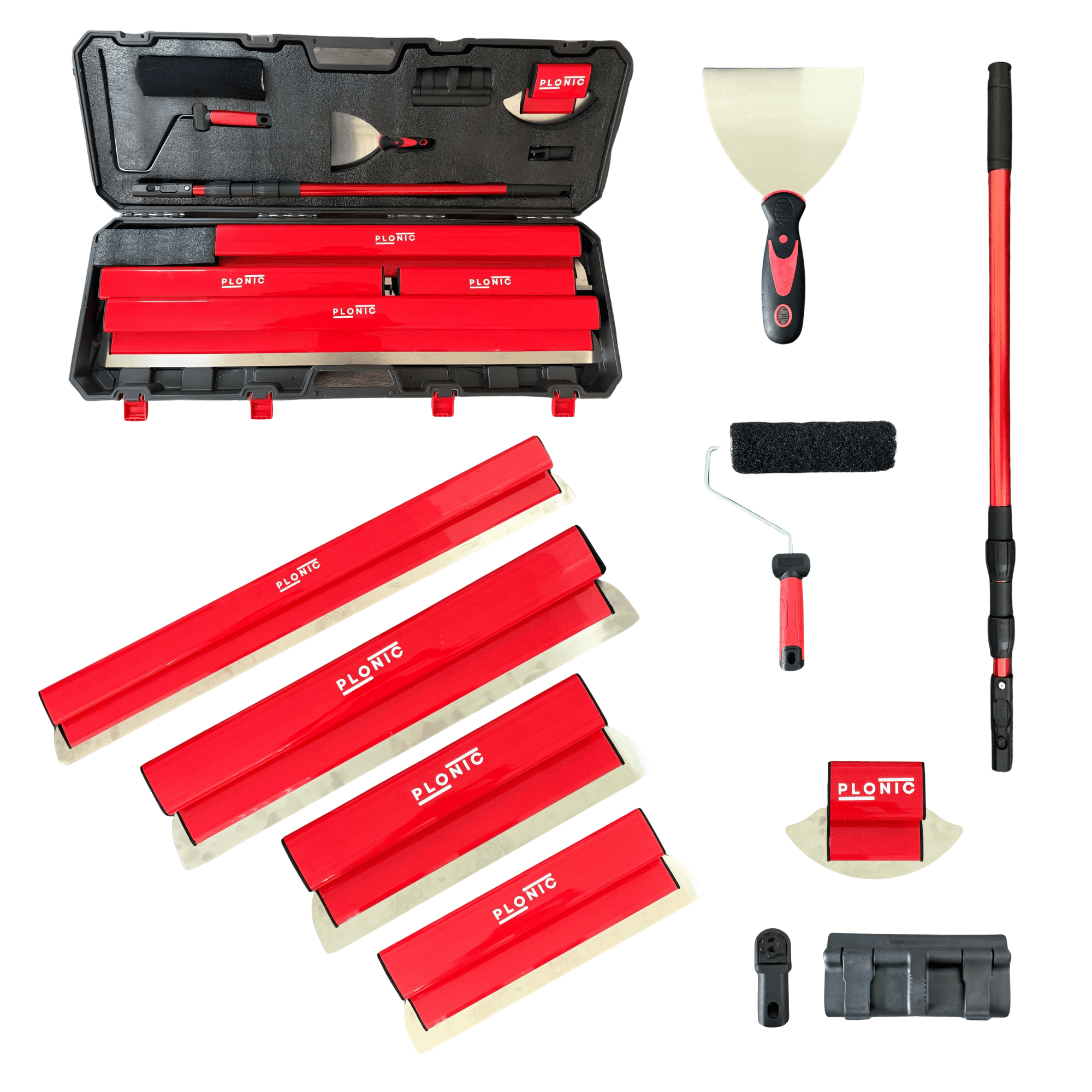 Drywall Skimming Blade Set with Portable Case, Stainless Steel 10", 14 ...