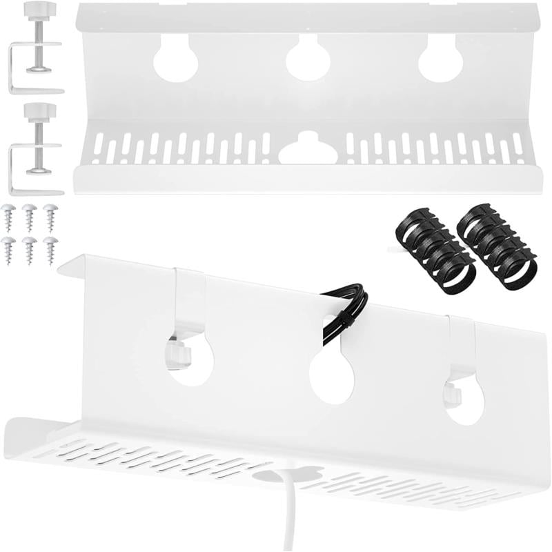 Dscabomlg Cable Management under Desk Tray,No Drill Table Wire ...