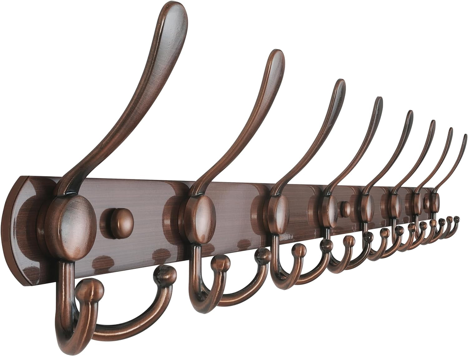 Dseap Coat Rack Wall Mount - 29.5” Long 8-Tri-Hooks Heavy Duty Coat ...