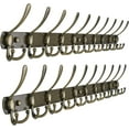 Dseap Coat Rack Wall Mount - 38” Long 10-Tri-Hooks Heavy Duty Coat ...