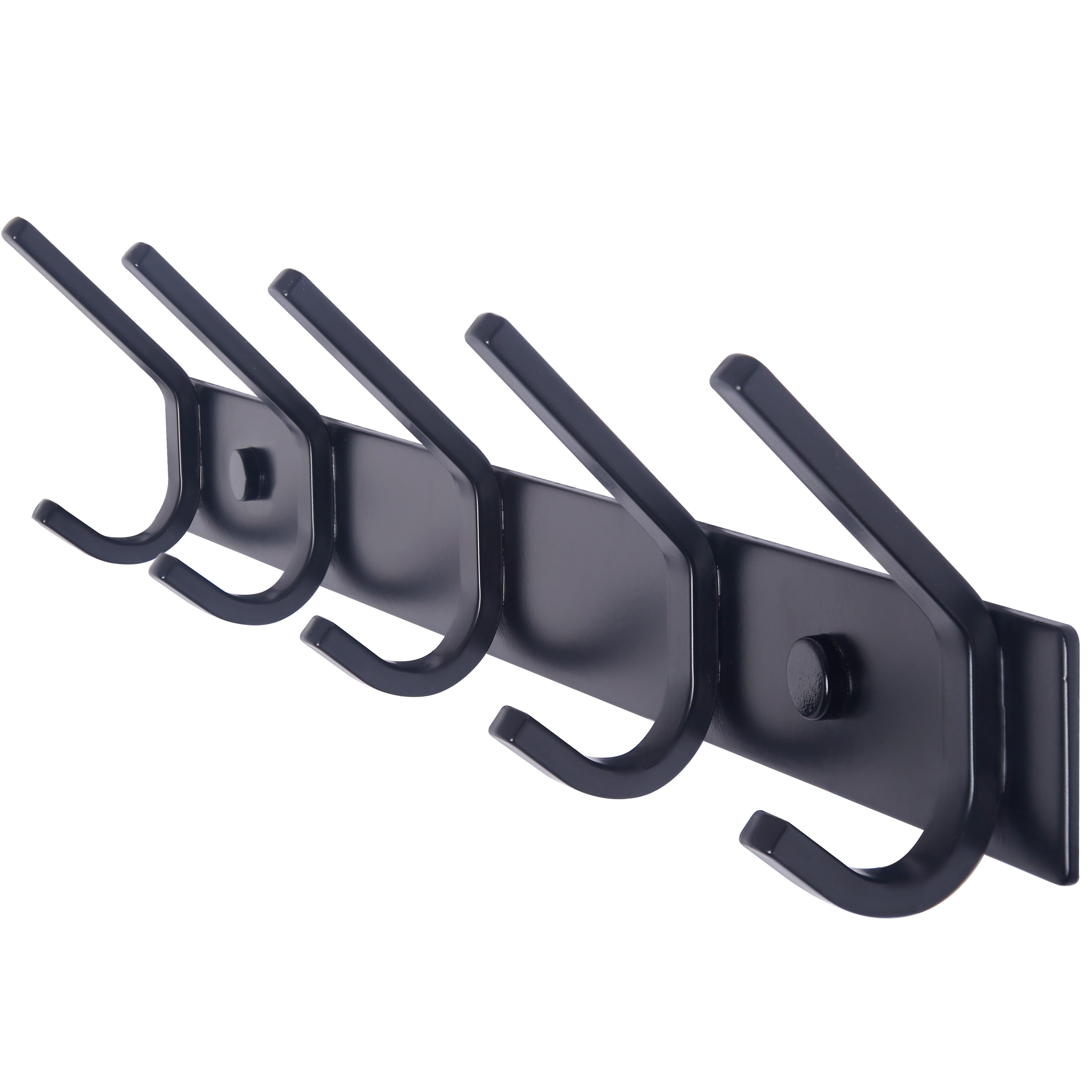 Dseap Sturdy Coat Rack with 5 Dual Hooks,Heavy Duty Wall Mounted Metal ...