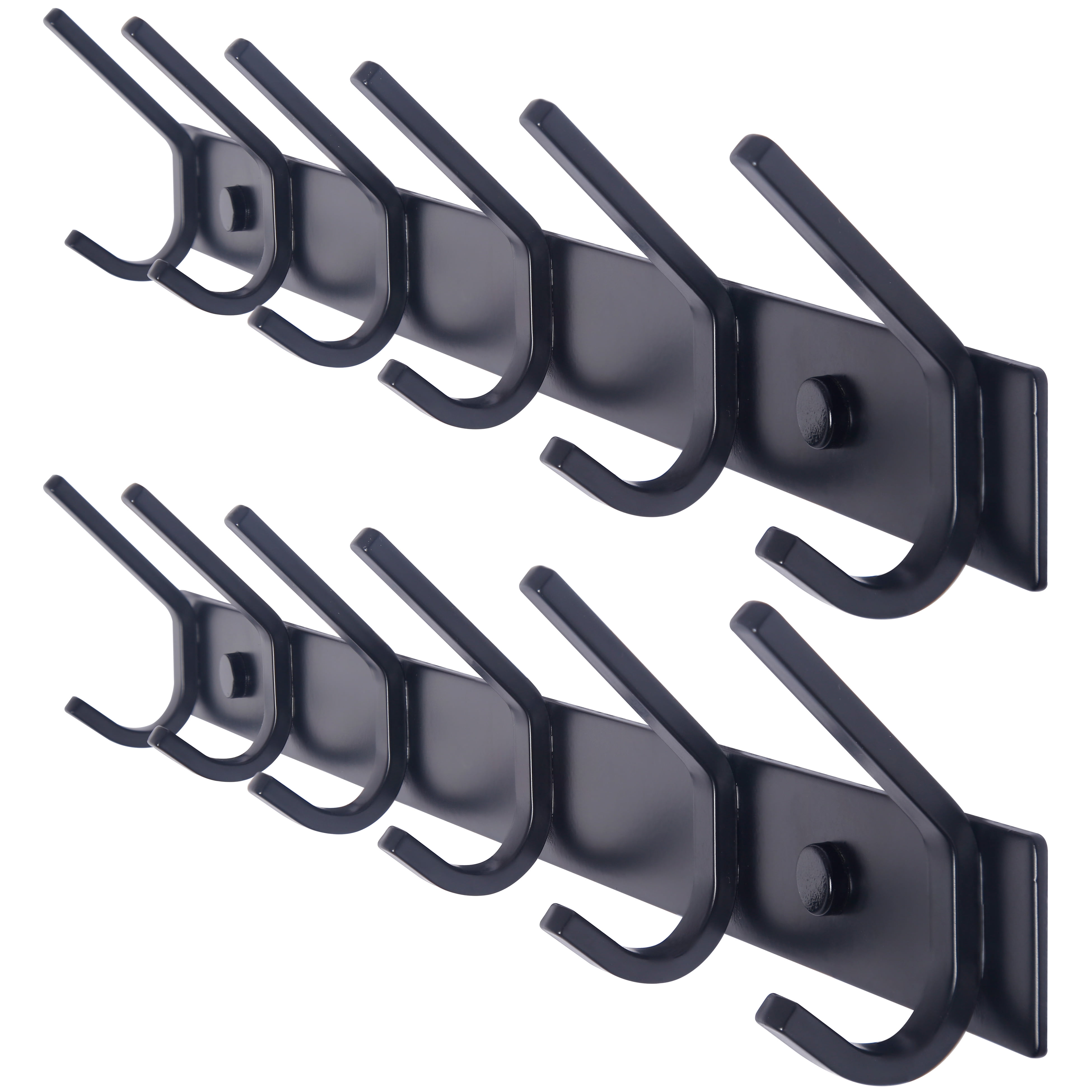 Dseap Heavy Duty Coat Rack with 6 Dual Hooks for Hanging Jackets, Wall ...