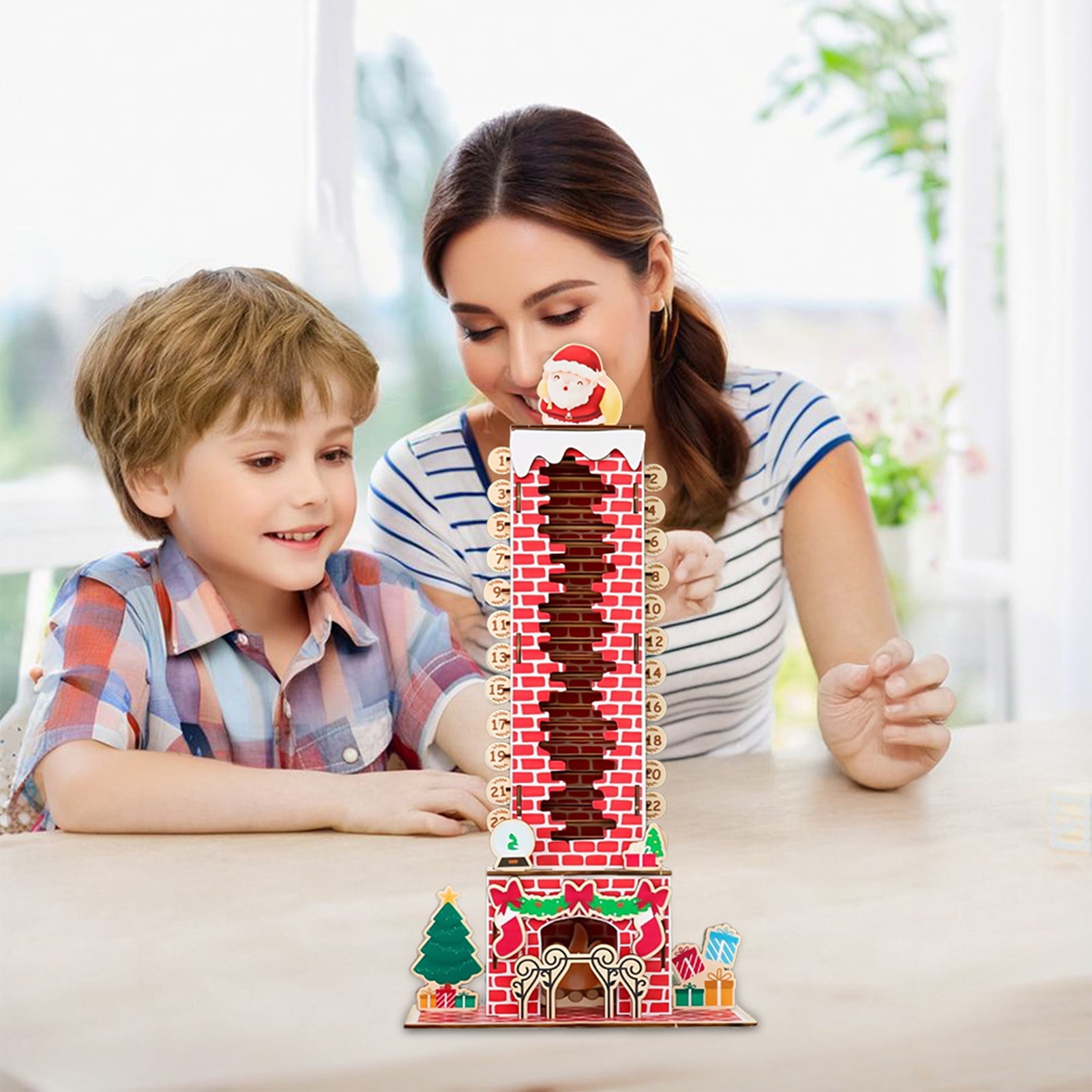 Dserfhy 2026 Santa Advent Calendar Easy Install Ornaments Christmas ...