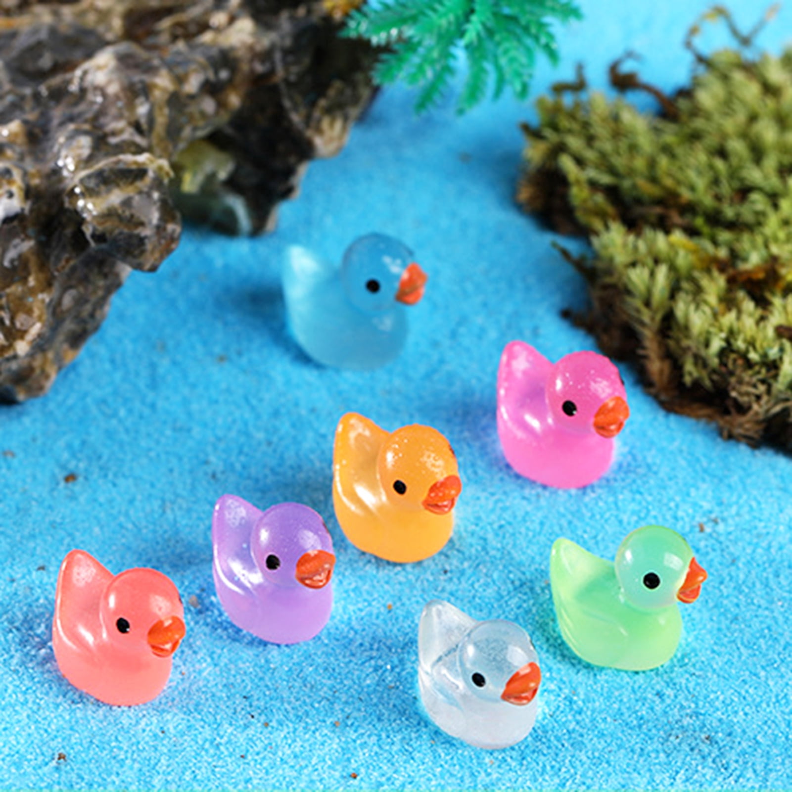 Dserhfy 10Pcs Fluorescent Statues Creative Shape Vibrant Color Adorable ...