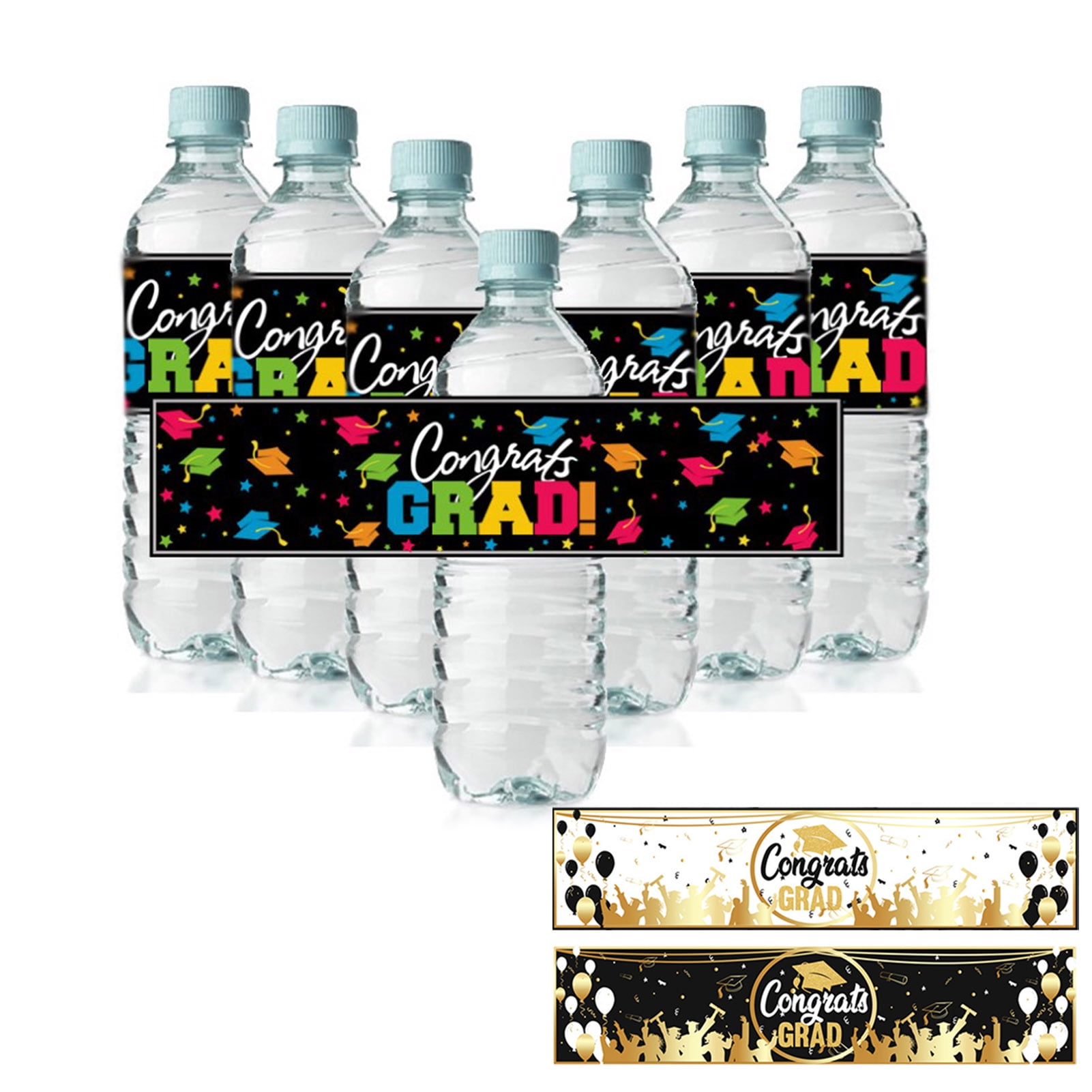 Dserhfy 10Pcs Graduation Water Bottle Stickers Congrats Themed Bottle ...