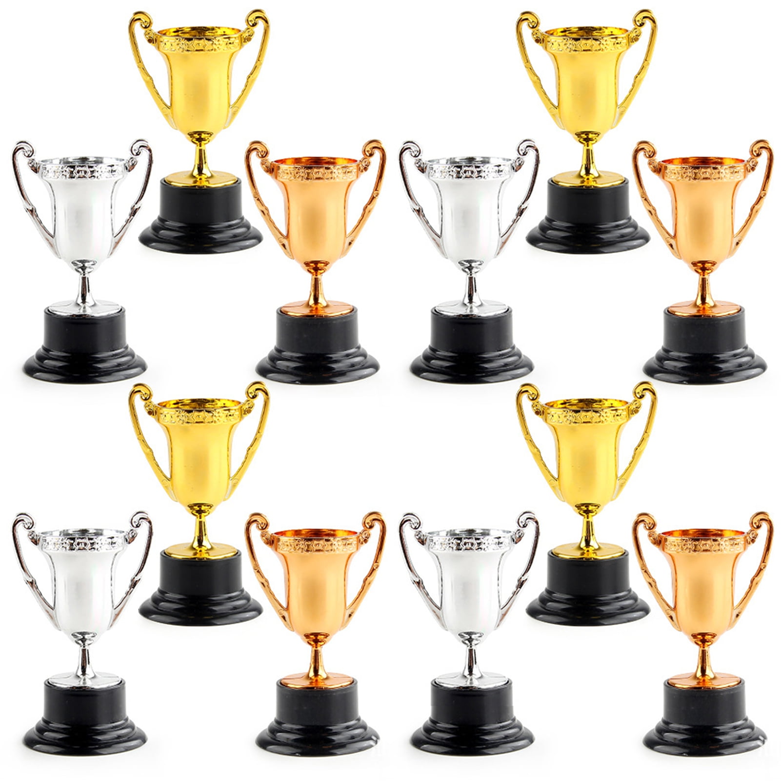 Dserhfy 10Pcs Mini Trophies Plastic Trophy Award Eye-catching Mini ...