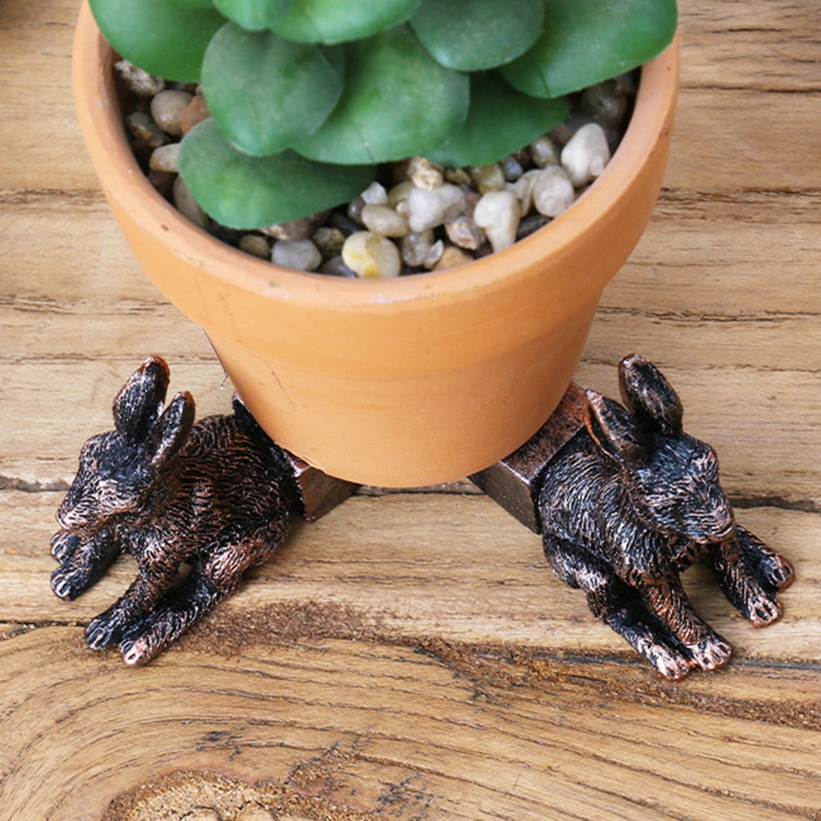 Dserhfy 3Pcs Plant Pot Support Decorative Garden Animal Theme Plants ...