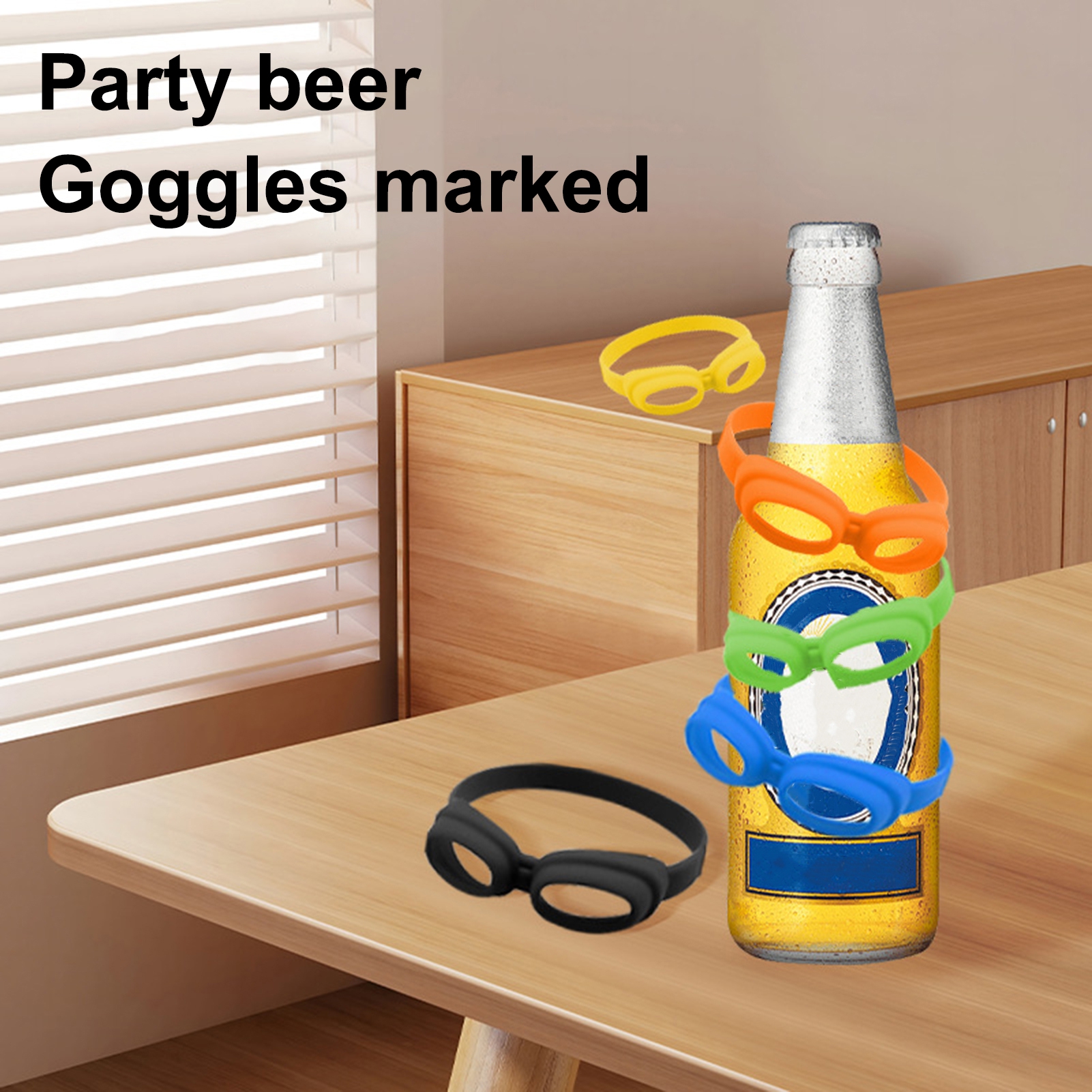 Dserhfy Beer Goggles Mark Silicone Beer Bottle Charm Beer Cider Soda ...