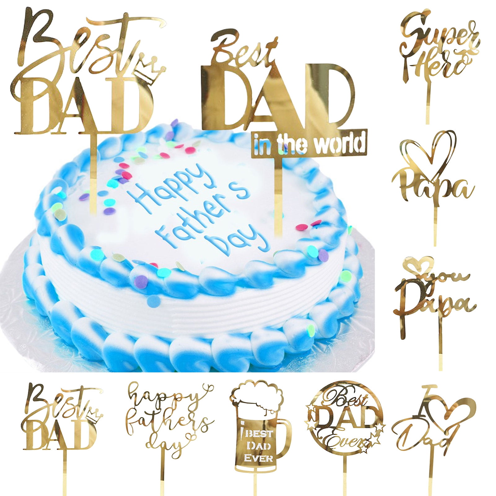 Dserhfy Birthday Cake Plugin Attractive Romantic Ornamental Decorate ...