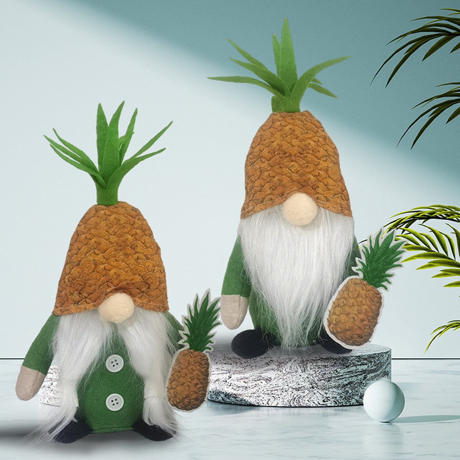 Dserhfy Faceless Doll Couple Plush Toy Pineapple White Beard Shape ...
