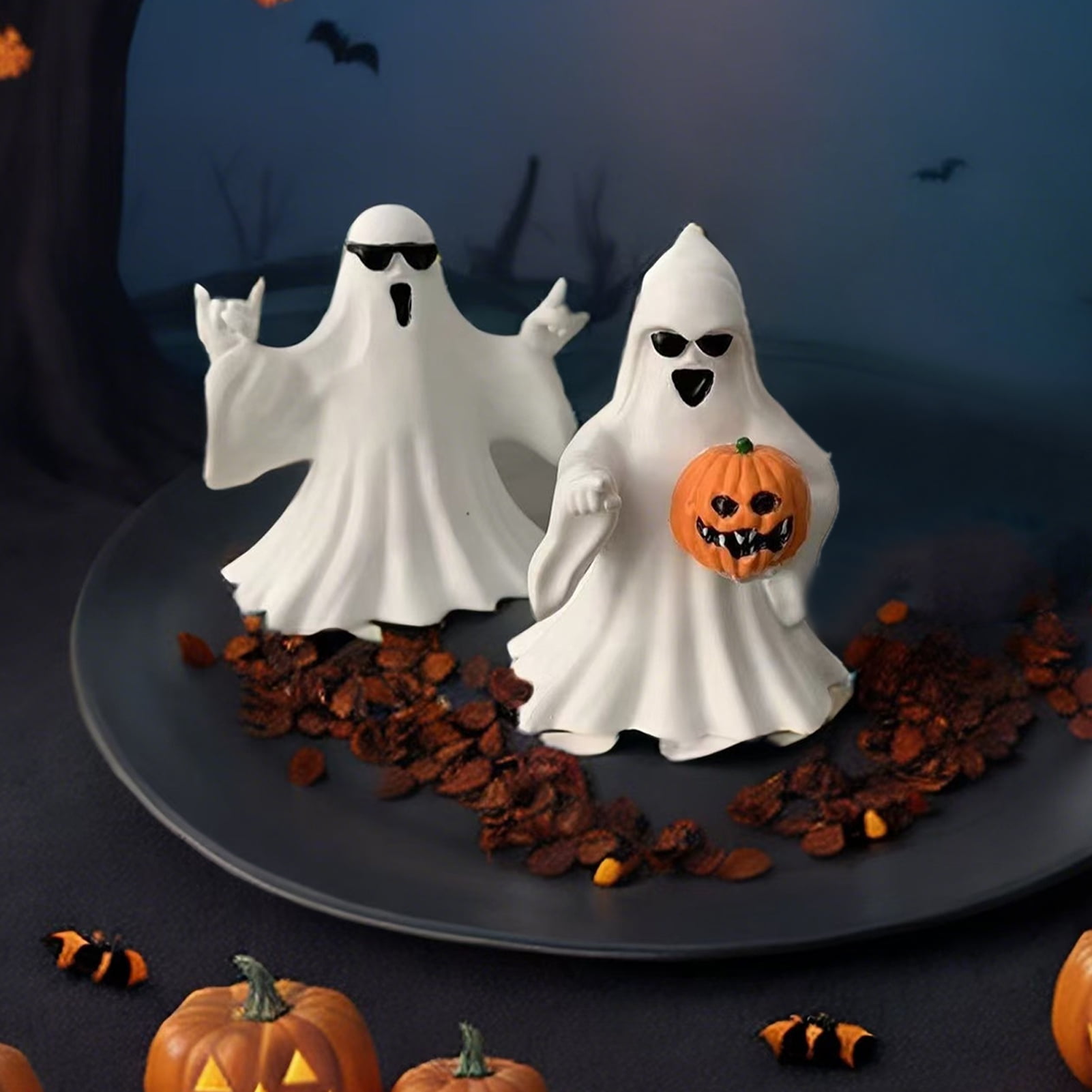 Dserhfy Ghost Figurine Halloween Spooky Ghost Ornaments Collectible ...