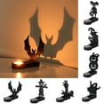 Dserhfy Halloween Candle Holder Unique Shadow Decor TeaLight Candle ...