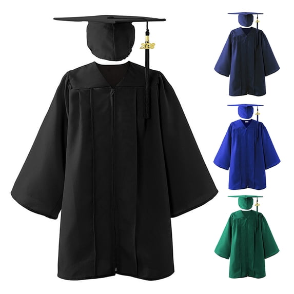 Dserhfy Kindergarten Graduation Cap And Gown Set Unisex Congrats Grad ...