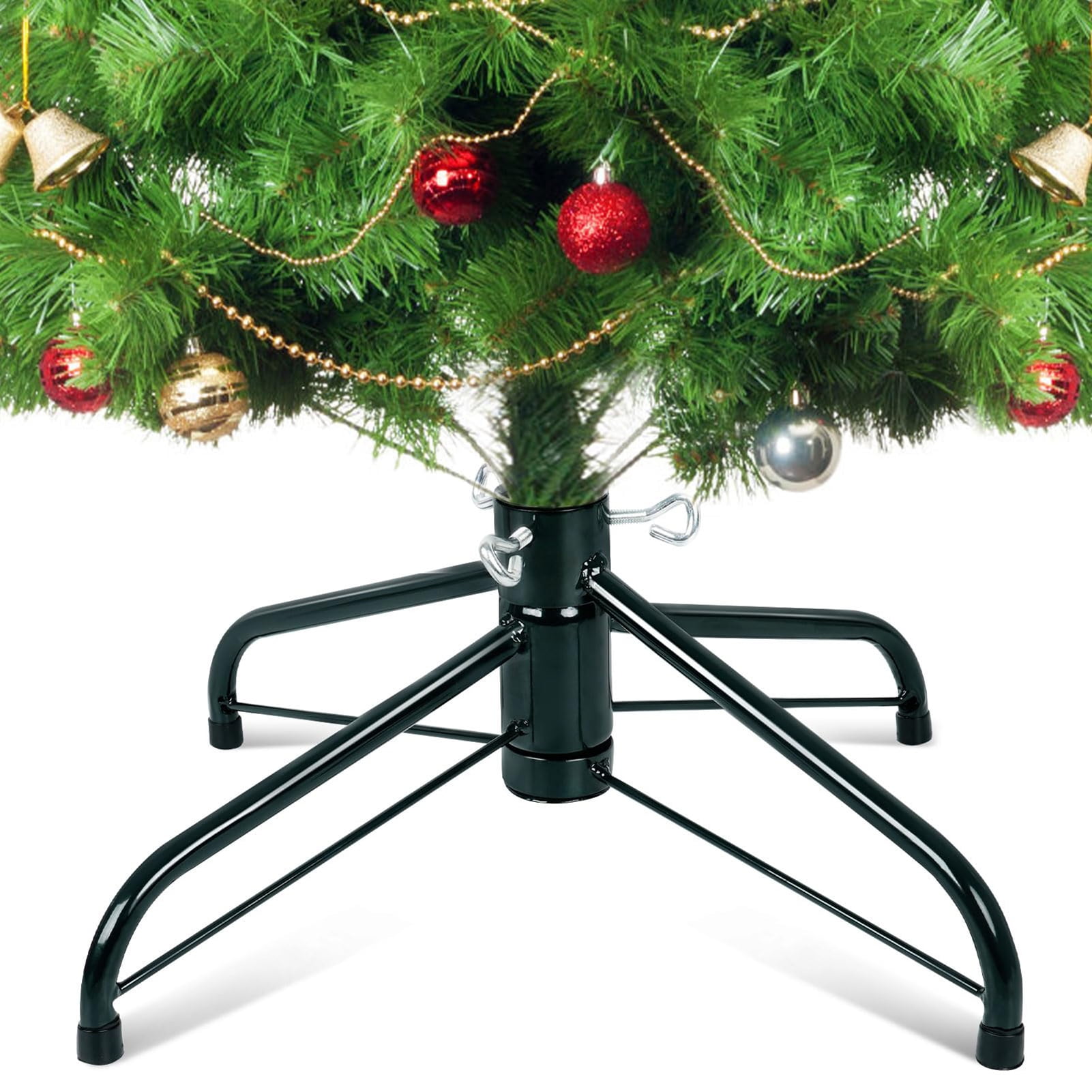 Dserhfy Metal Christmas Tree Stand Folding Xmas Tree Stand Base for ...