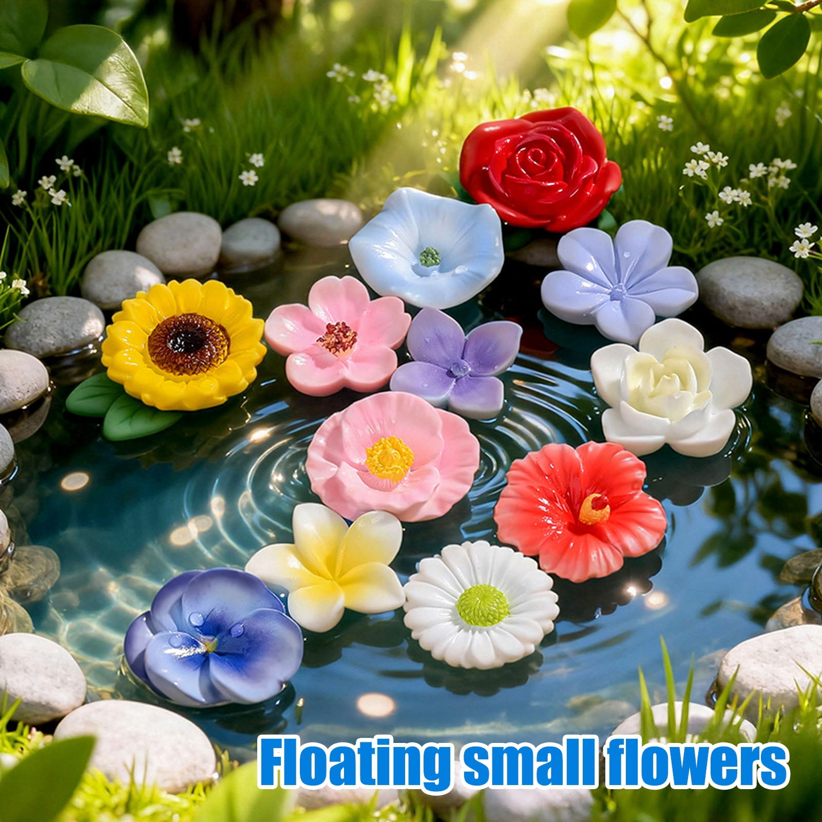 wutoase Mini Artificial Flowers, Floating Decorations DIY Hairpins ...