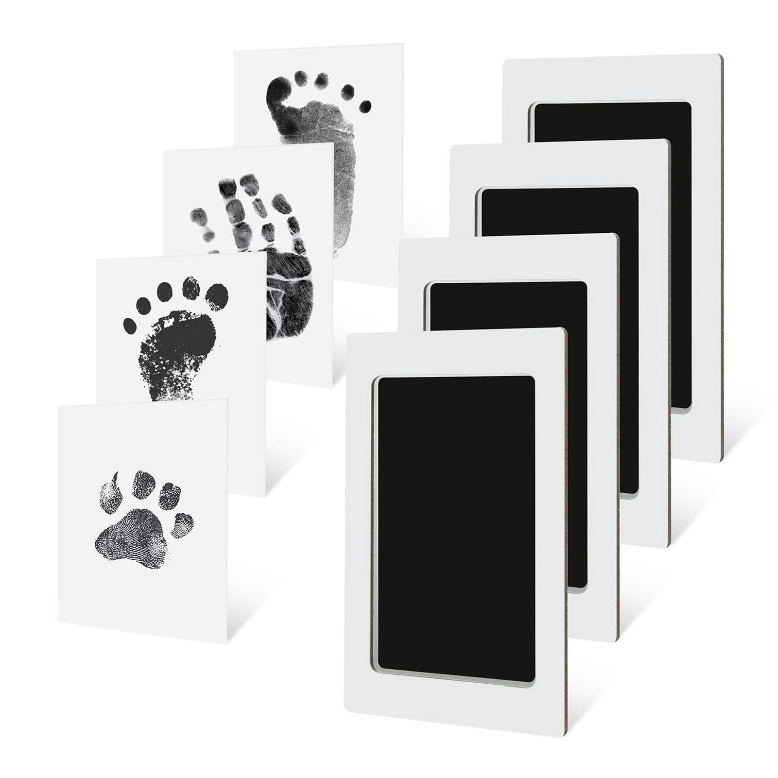 Dserhfy Paw Print Kit Clean-Touch Inkless Newborn Baby Handprint ...
