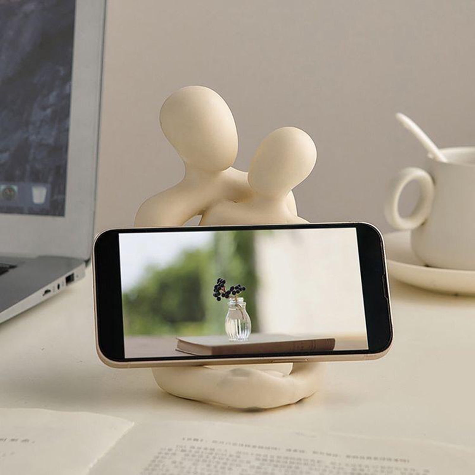 Dserhfy Romantic Wood Love Sculpture Resin Ornament Multifunctional ...