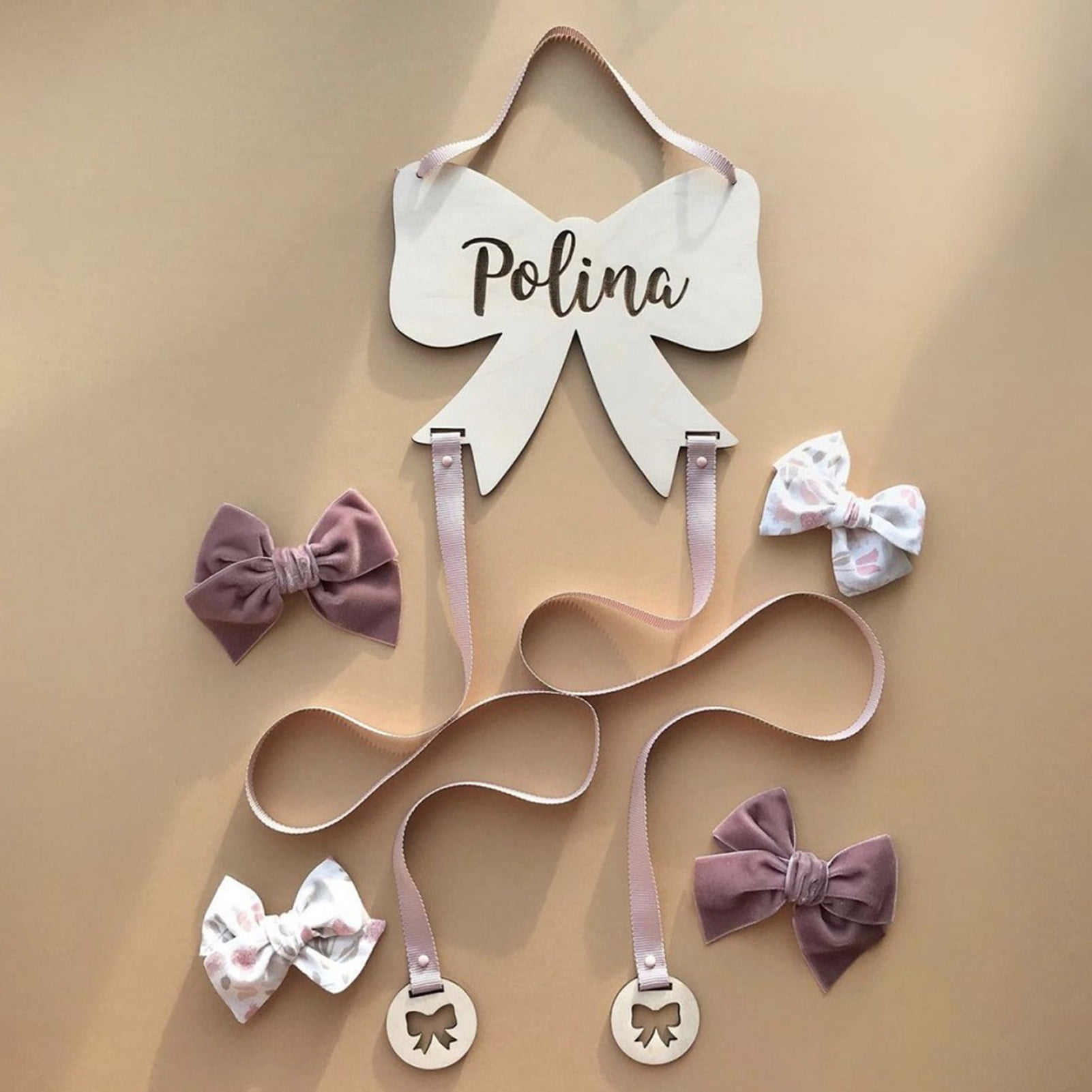 Dserhfy Wooden Hairpin Storage Hair Clips Storage Hanging Pendant ...