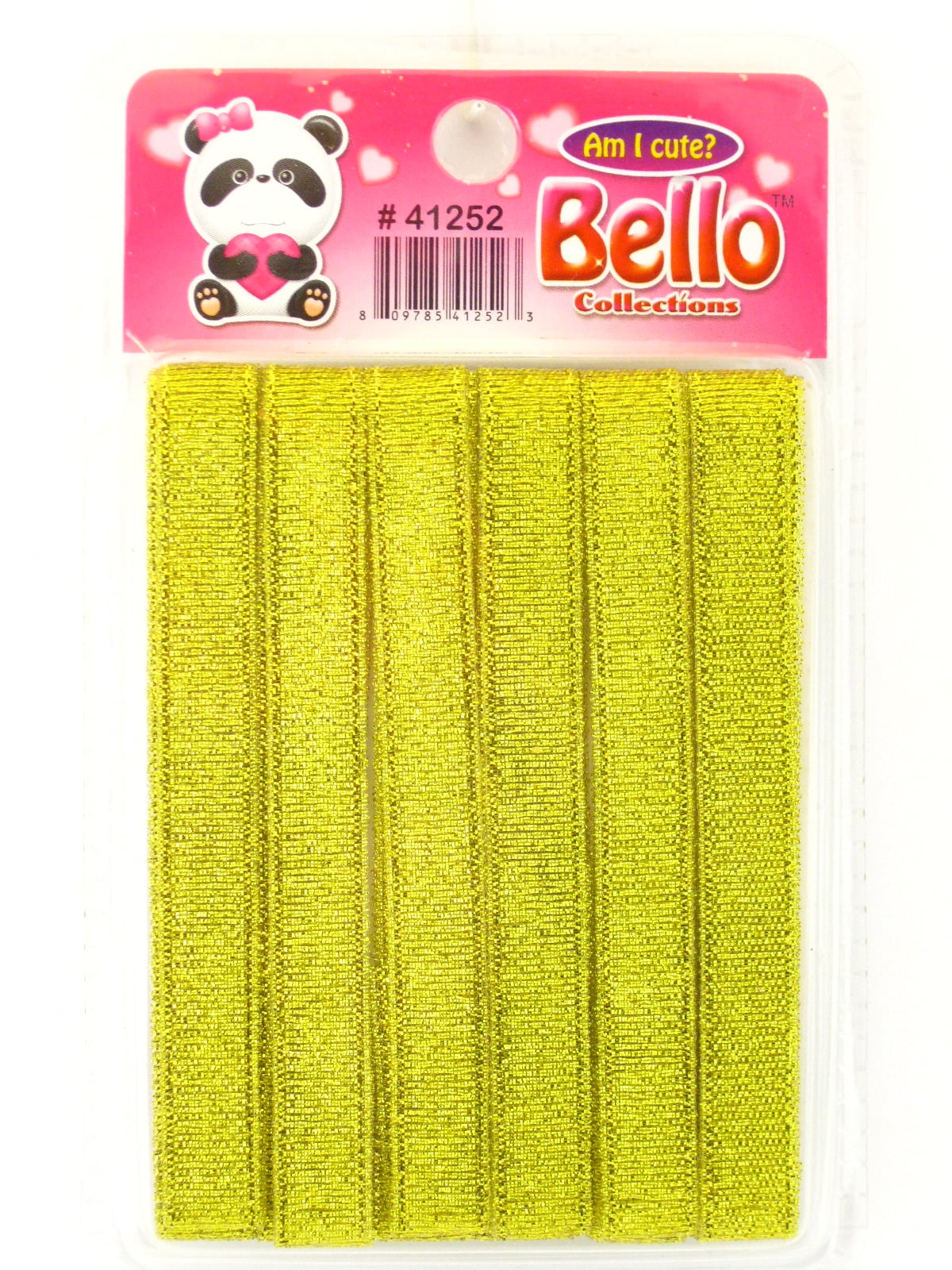 Dsk Bello Girls Gold Hair Ribbons - 6 Pcs. - Walmart.com