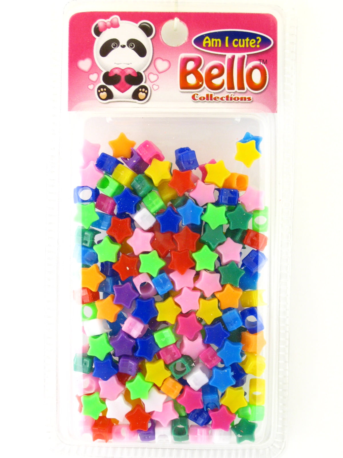Dsk Bello Girls Star Shaped Assorted Color Braiding Beads - Walmart.com