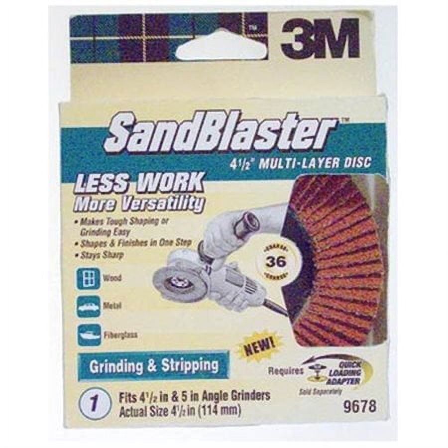 3M SandBlaster 9678 Multi-Layer Grinding Disc 36-Grit Coarse Grade ...